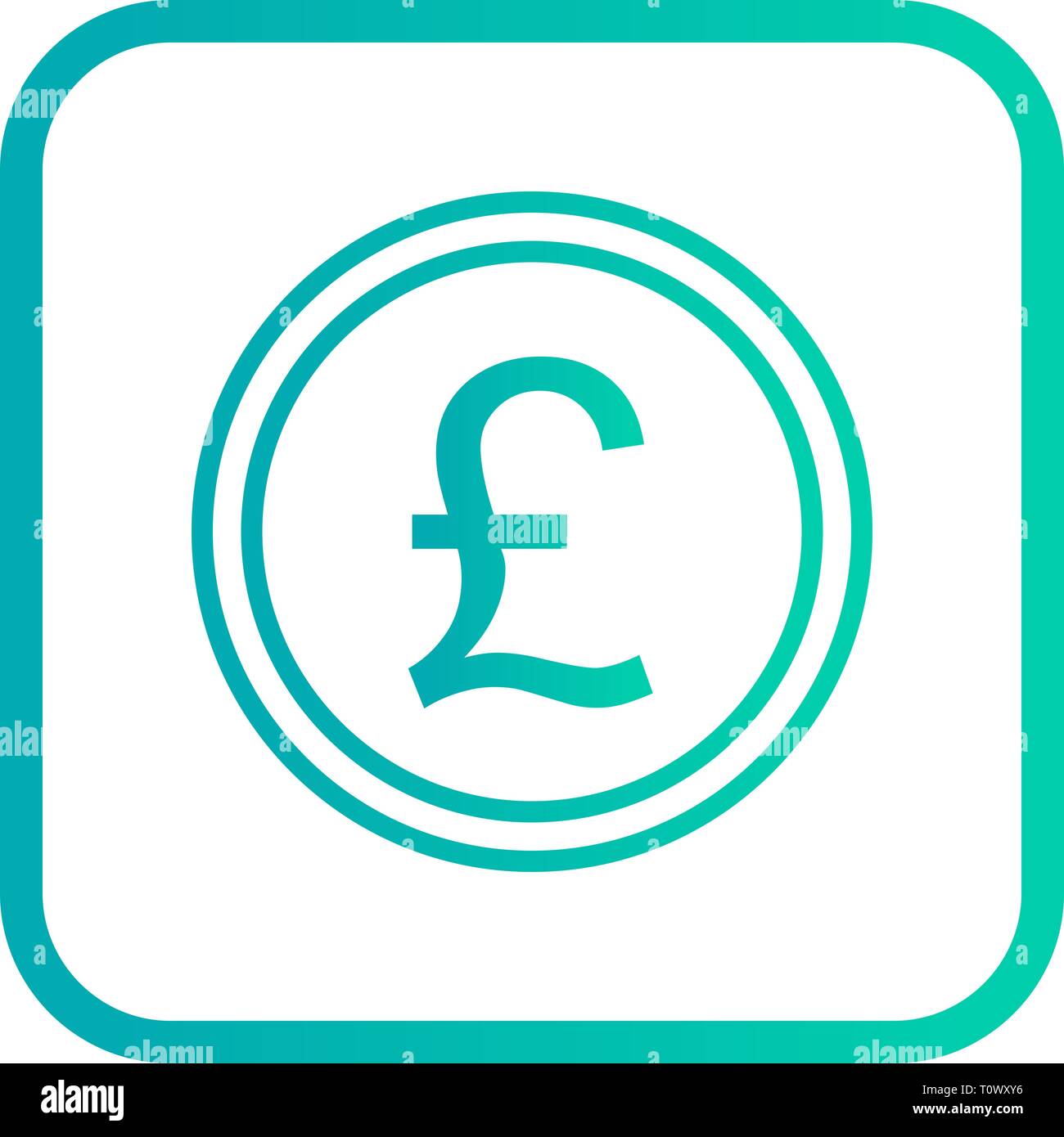 Illustration Pound Icon Stock Photo - Alamy