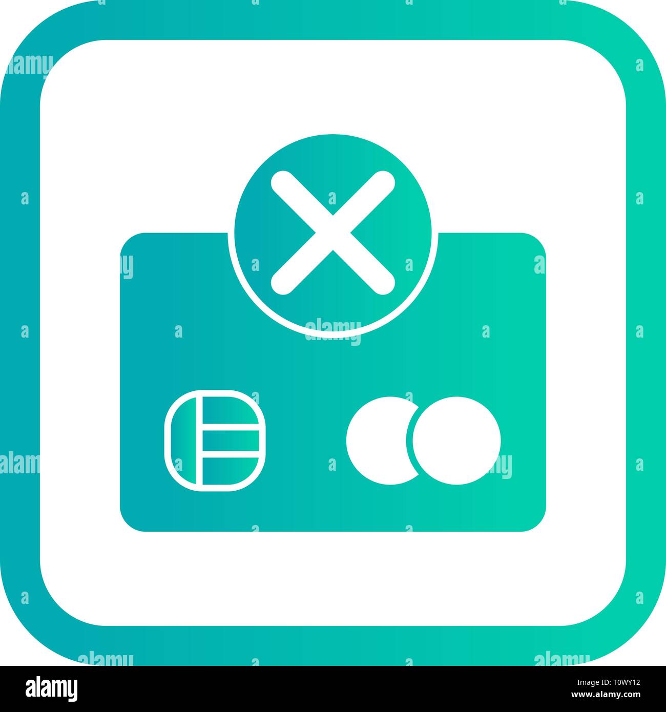 Illustration Payment Failure Icon Stock Photo - Alamy