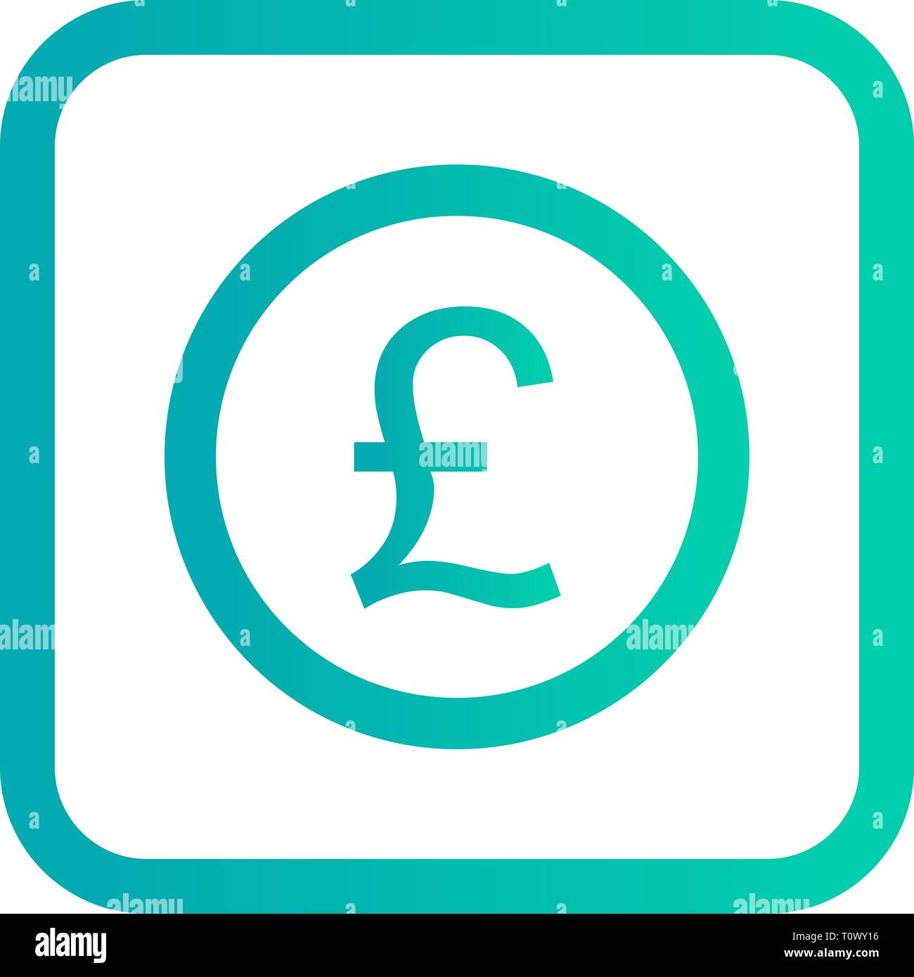 Illustration Pound Icon Stock Photo - Alamy