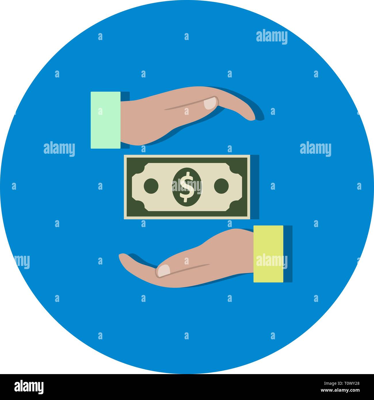 Illustration Bribe Icon Stock Photo - Alamy