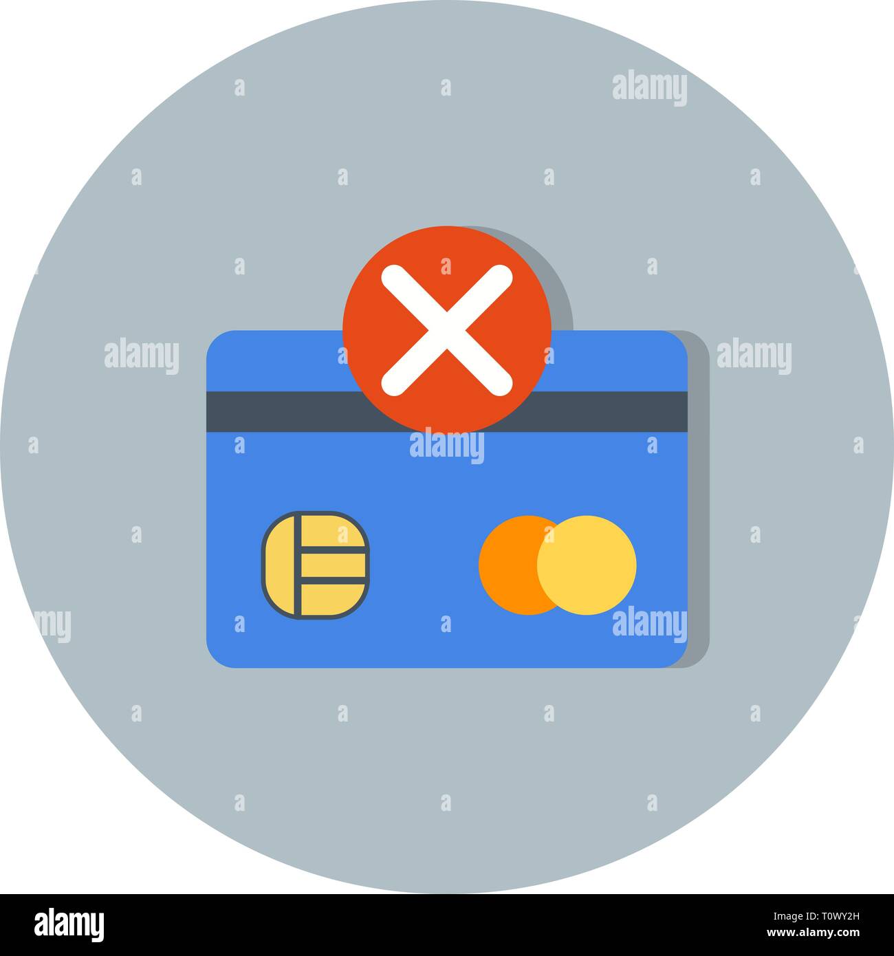 Illustration Payment Failure Icon Stock Photo - Alamy