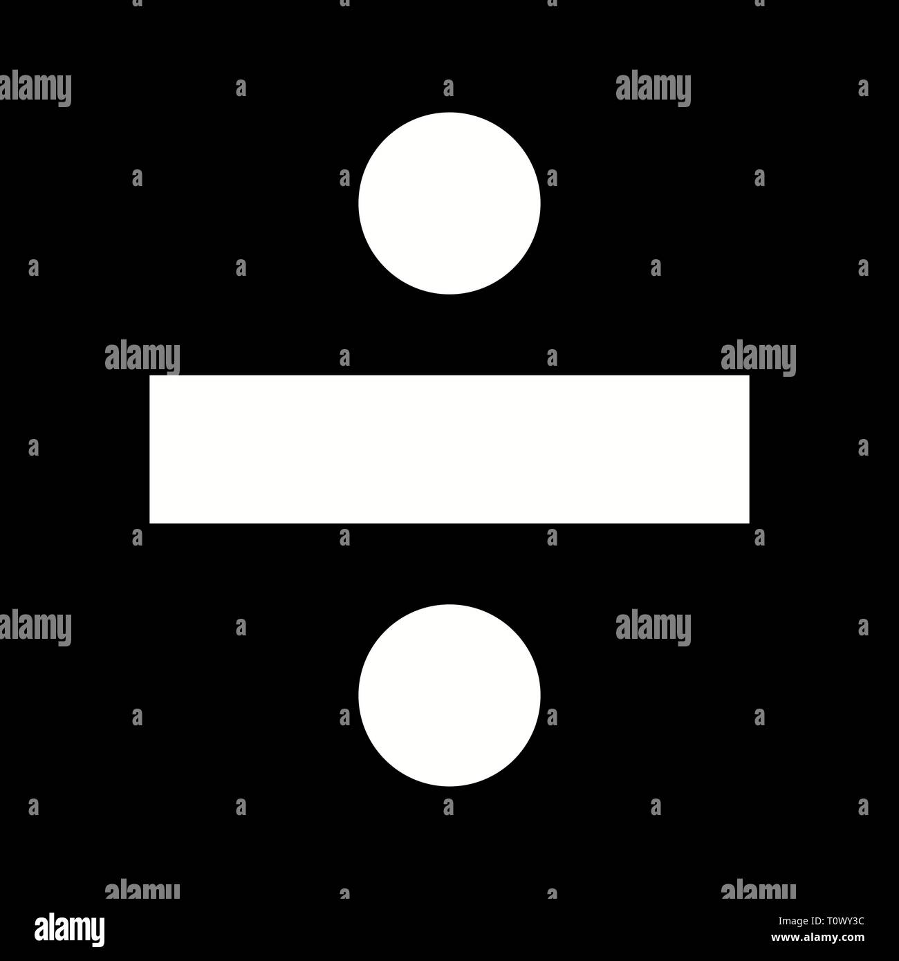 Illustration Divide Icon Stock Photo - Alamy