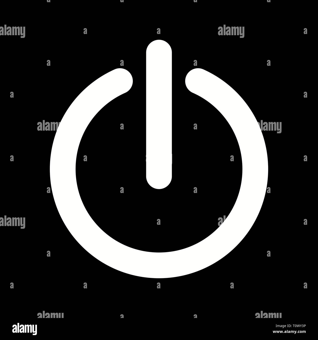 Illustration Shutdown Icon Stock Photo - Alamy