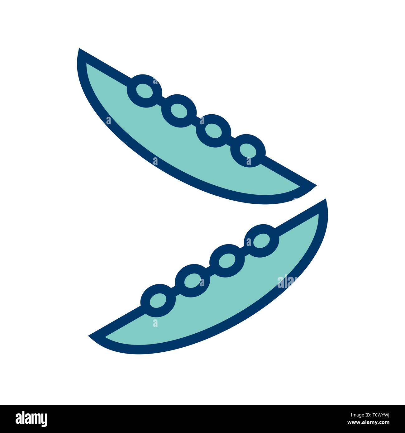 Illustration Beans Icon Stock Photo - Alamy