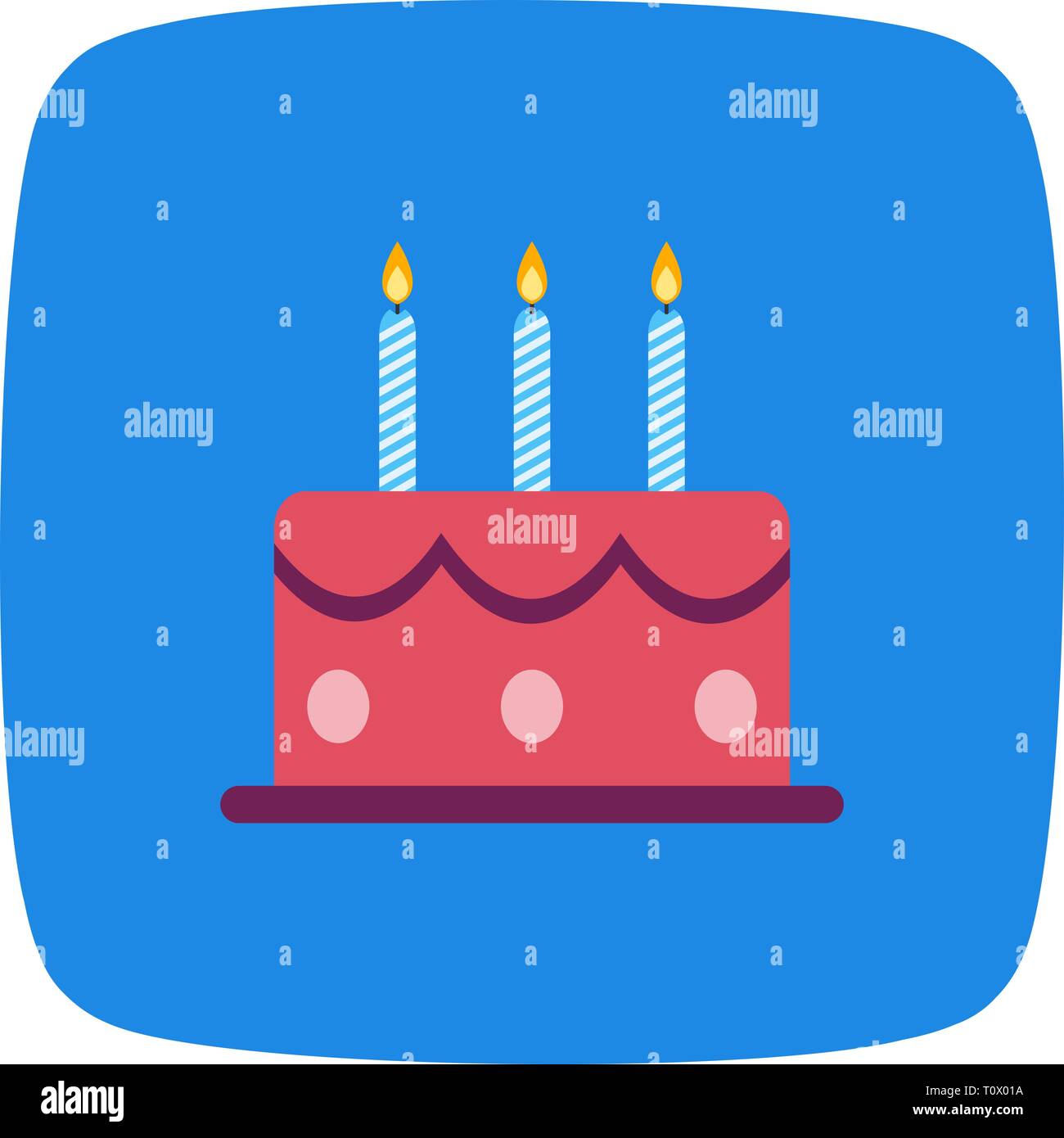 Illustration Cake Icon Stock Photo - Alamy