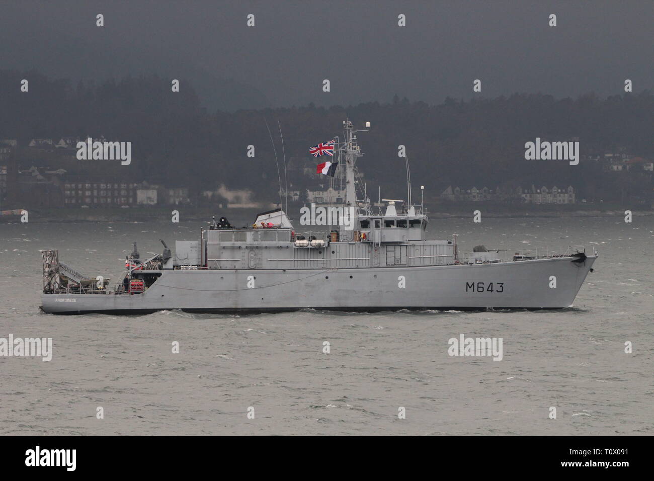 FS Andromède (M643), an Éridan-class minehunter operated by the French ...