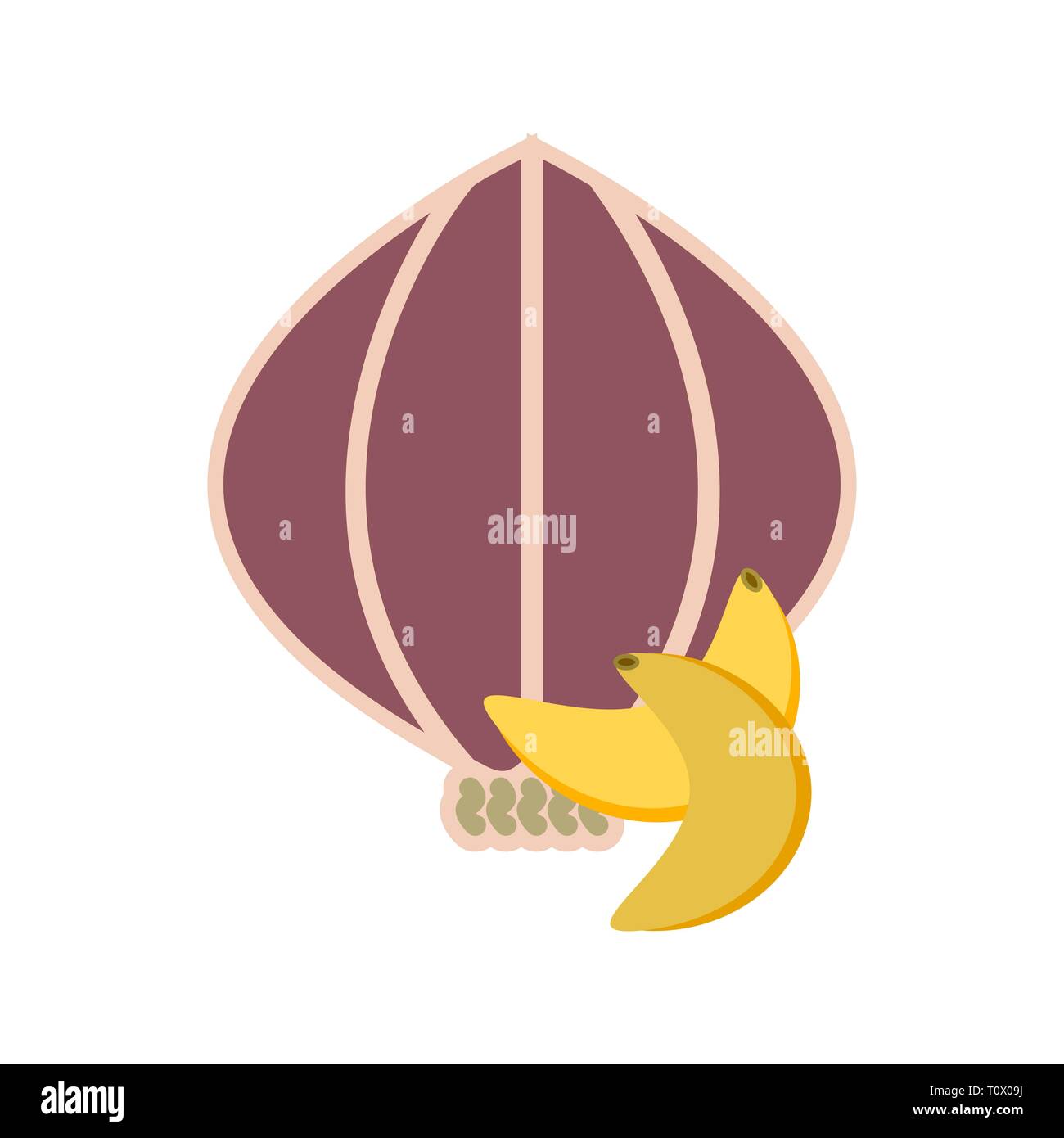 Garlic vegetable icon linear Cut Out Stock Images & Pictures - Alamy