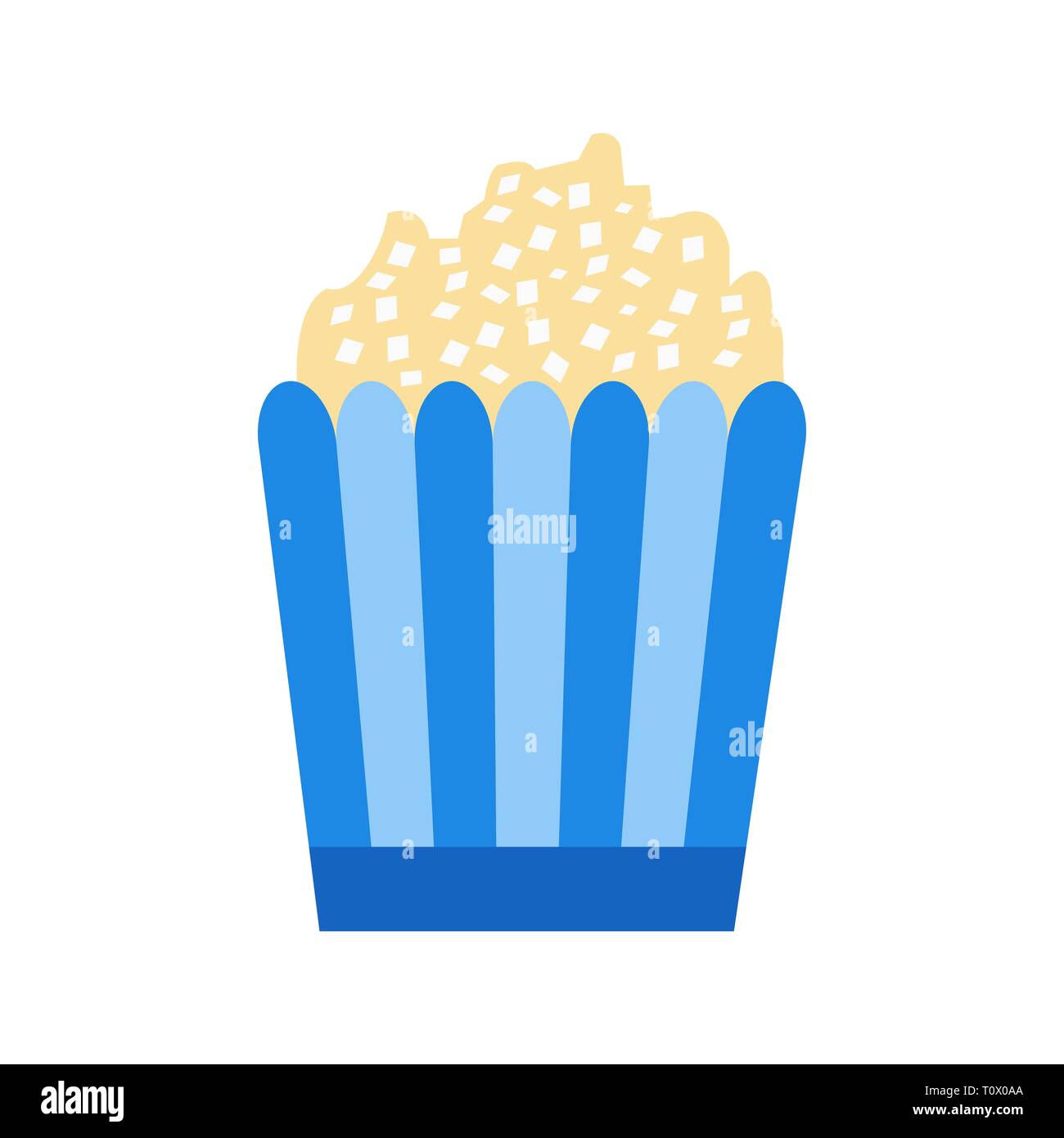 Illustration Popcorn Icon Stock Photo - Alamy