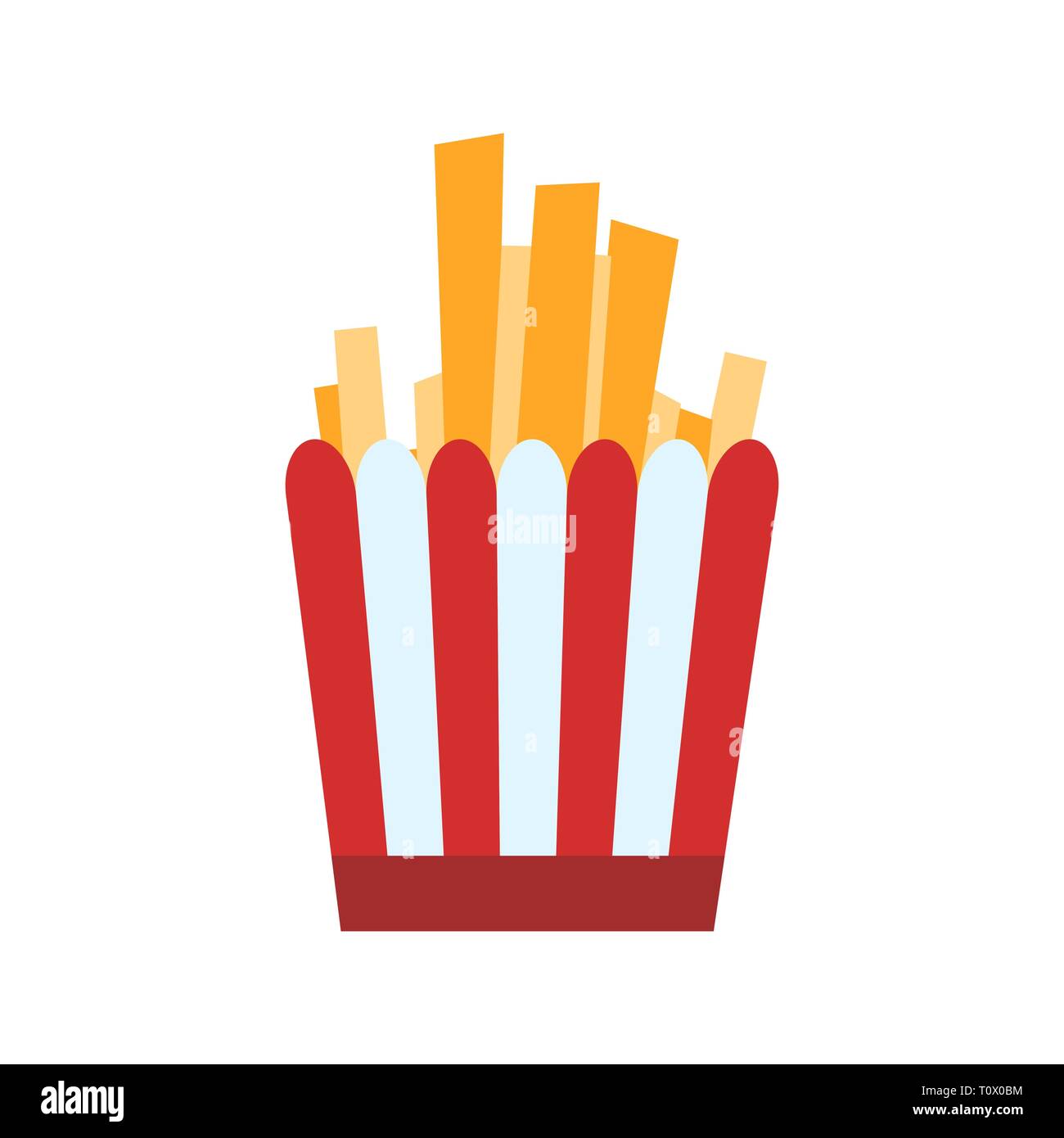 Illustration French Fries Icon Stock Photo - Alamy