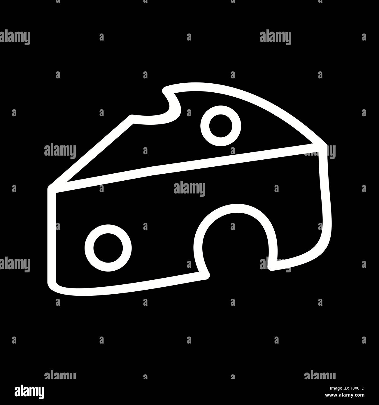 Cheese square Black and White Stock Photos & Images - Alamy