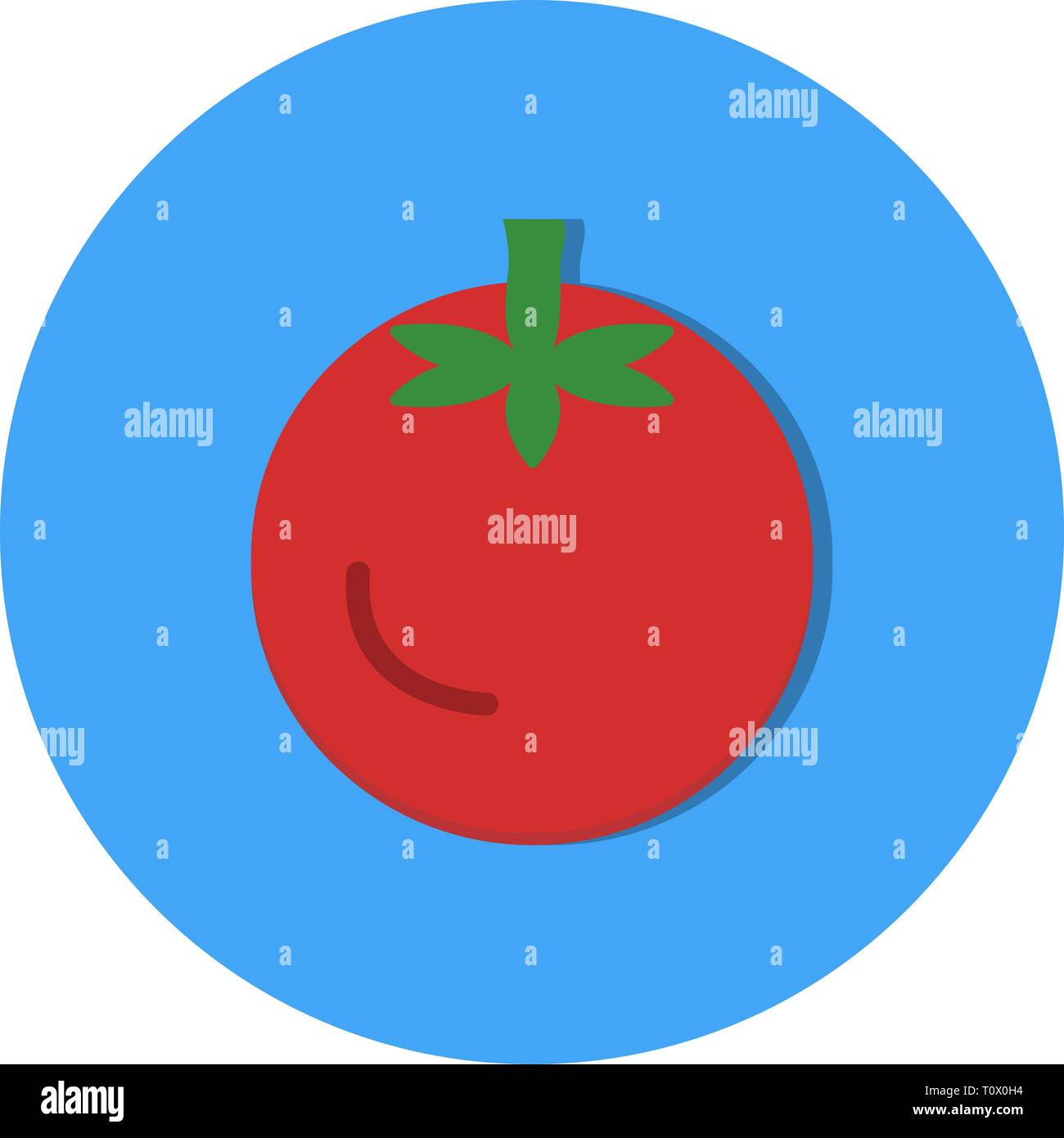 Illustration Tomato Icon Stock Photo - Alamy