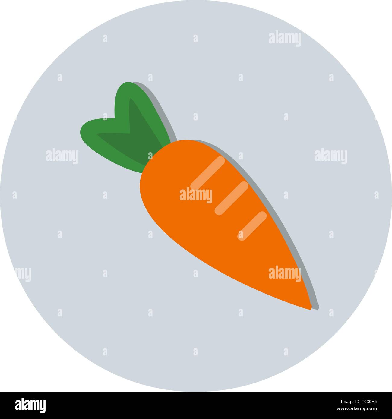 Illustration Carrot Icon Stock Photo - Alamy
