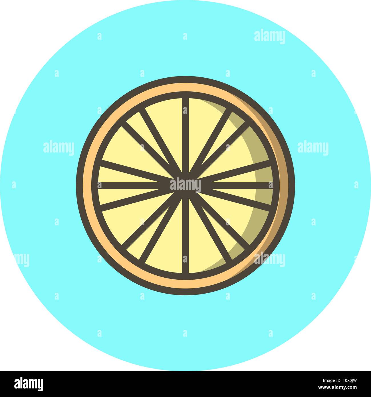 Illustration Lemon Icon Stock Photo - Alamy