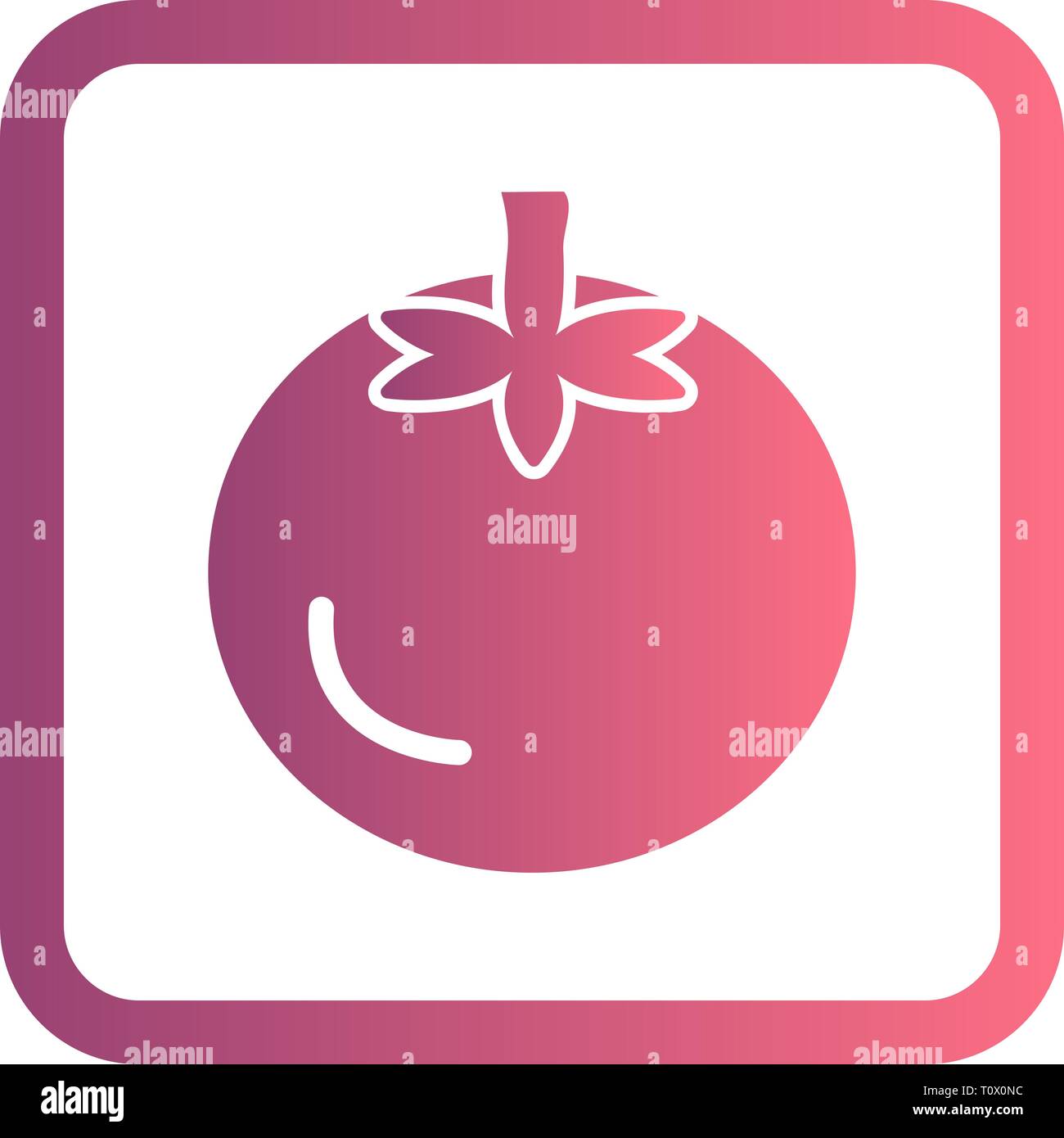 Illustration Tomato Icon Stock Photo - Alamy