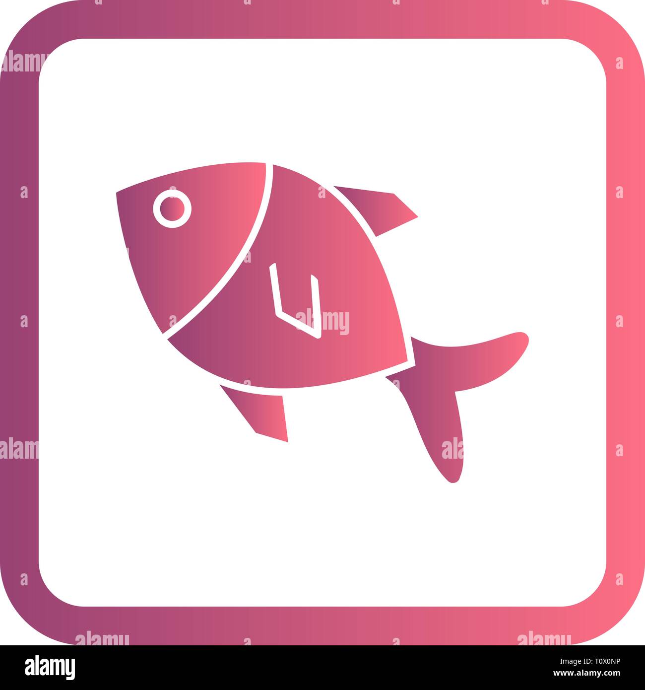 Illustration Fish Icon Stock Photo - Alamy