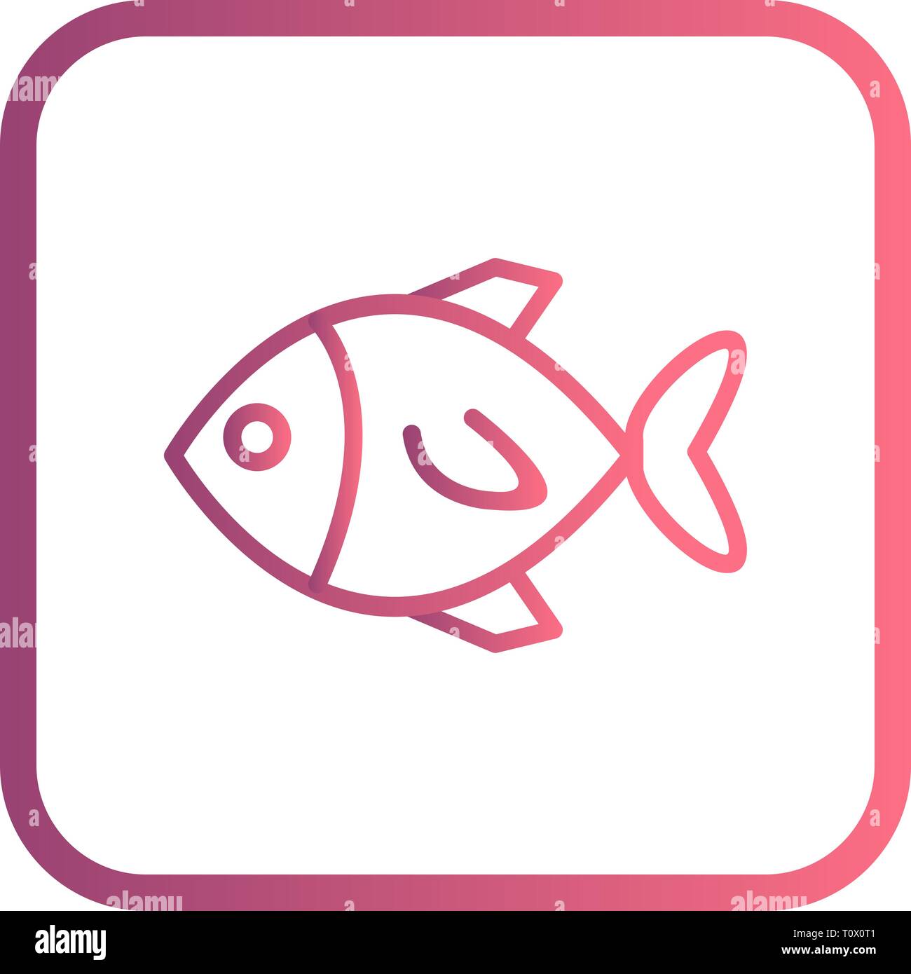 Illustration Fish Icon Stock Photo - Alamy