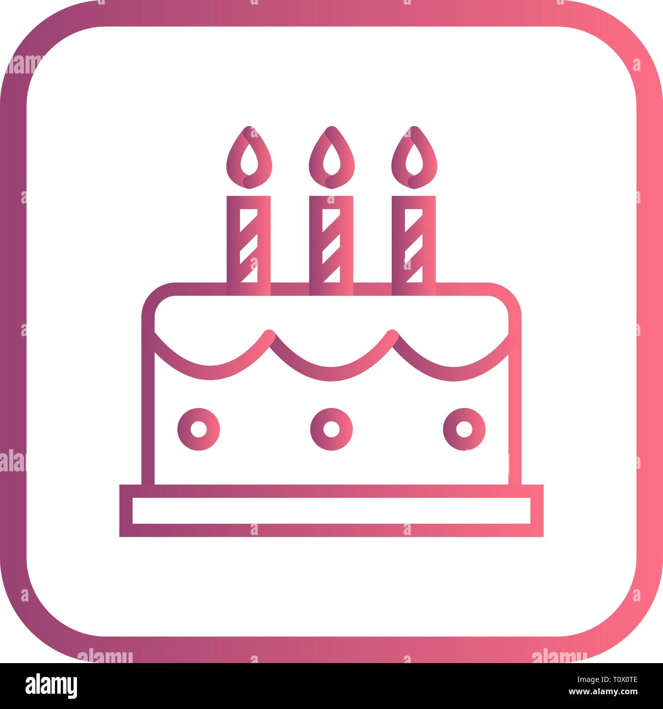 Cake square illustration hi-res stock photography and images - Alamy