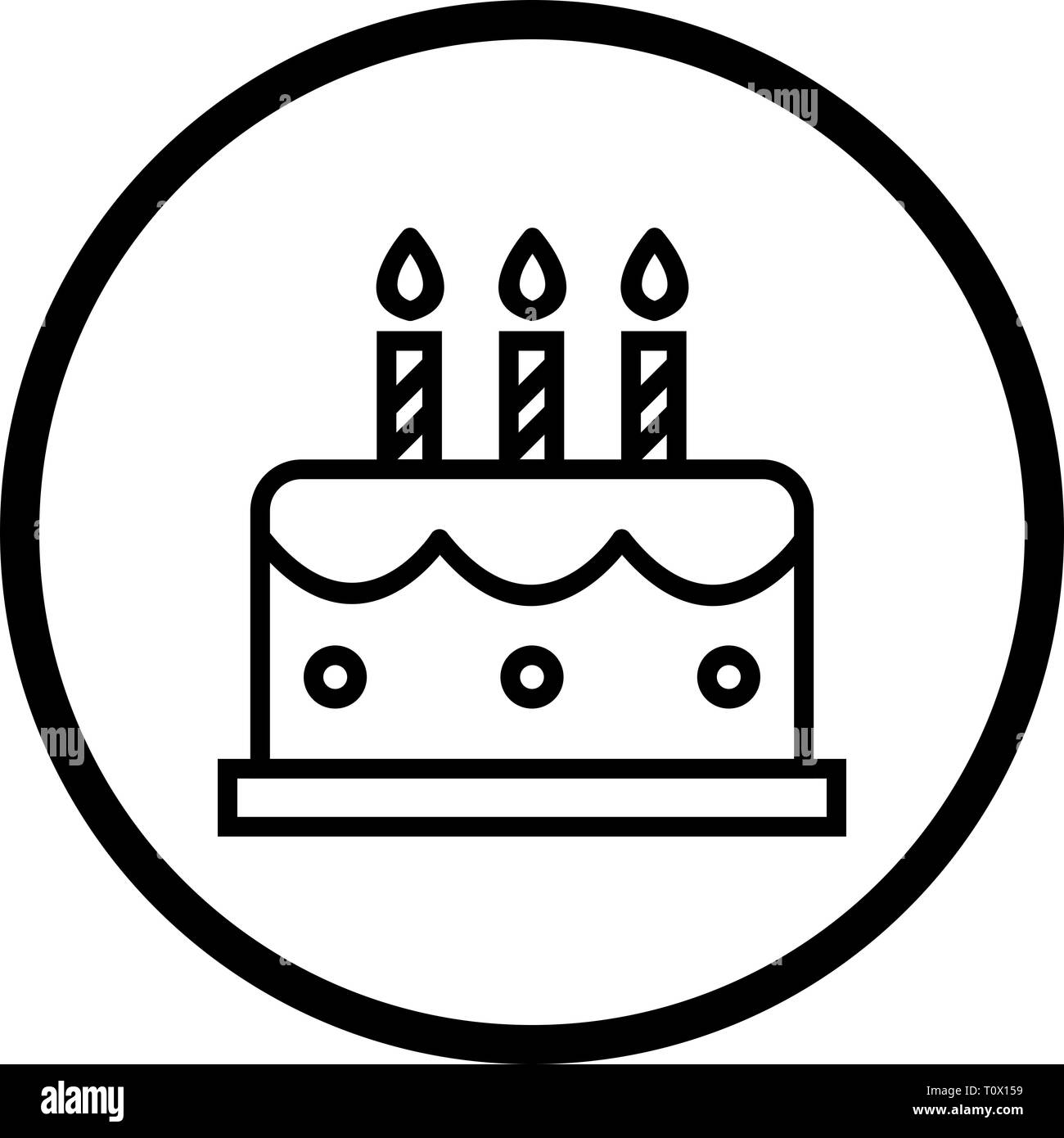 Cake square illustration Black and White Stock Photos & Images - Alamy