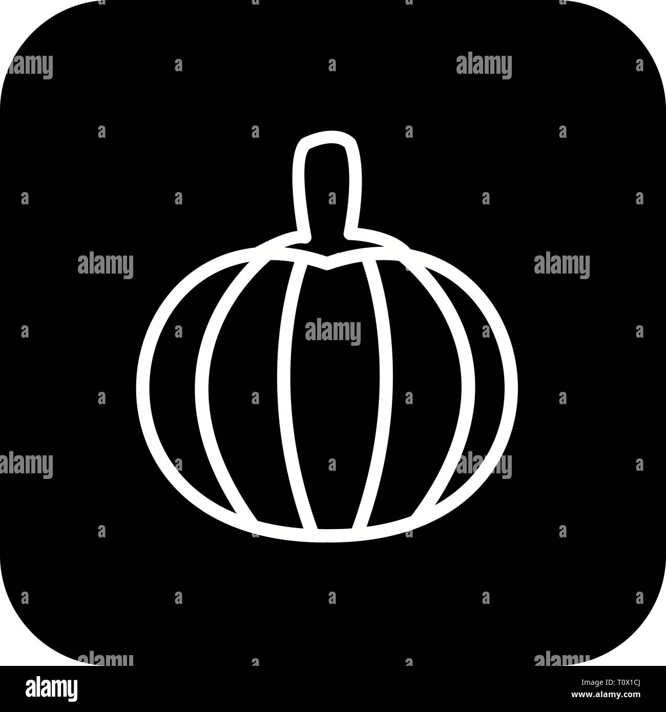 Pumpkin glyph icon halloween Black and White Stock Photos & Images - Alamy