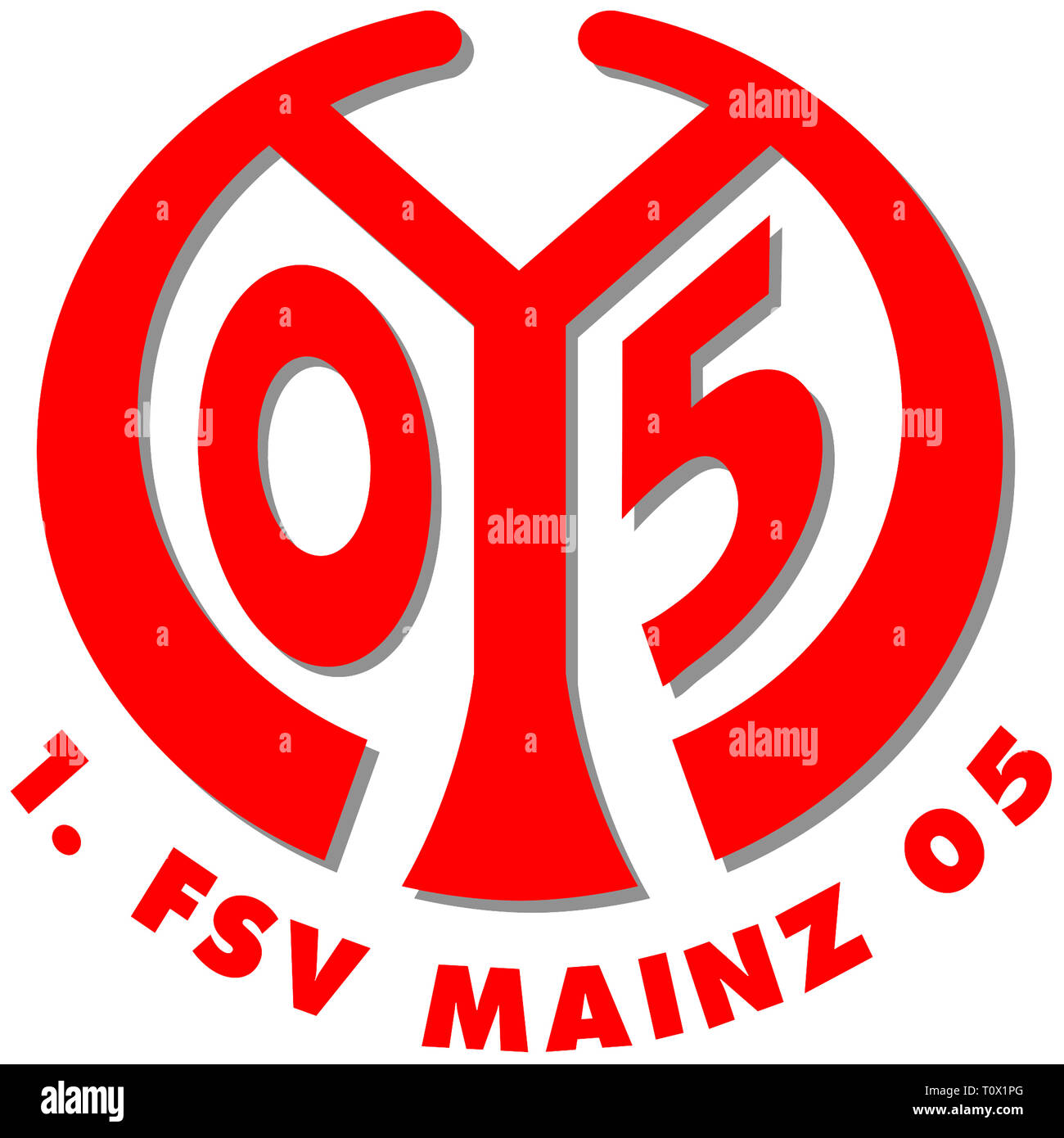 Logo of German football team FSV Mainz 05 - Germany Stock Photo - Alamy