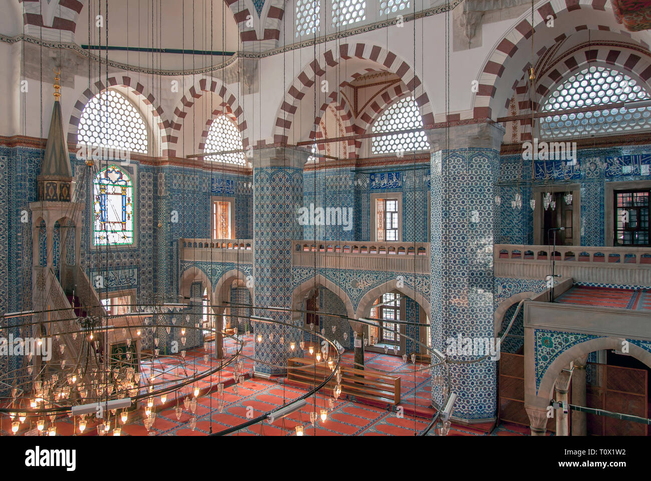 Istanbul, Turkey, 25 April 2006: Rustem Pasha Mosque is an Ottoman ...