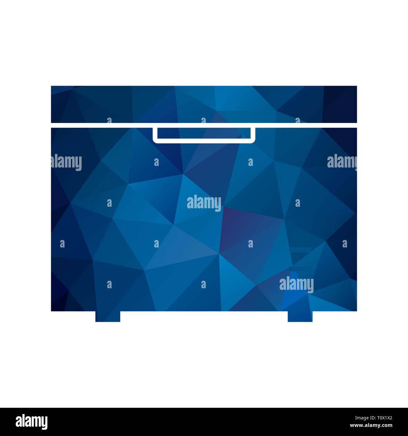 Illustration Deep Freezer Icon Stock Photo - Alamy