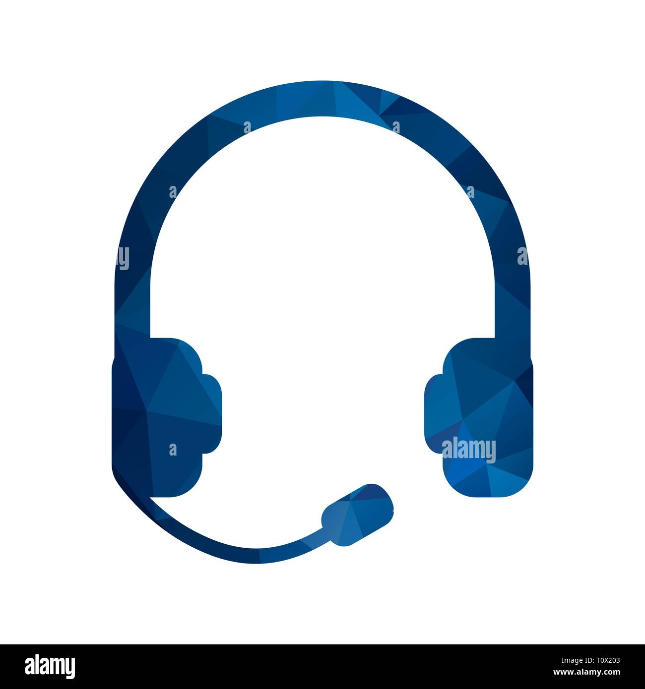 Illustration Ears phone Icon Stock Photo - Alamy