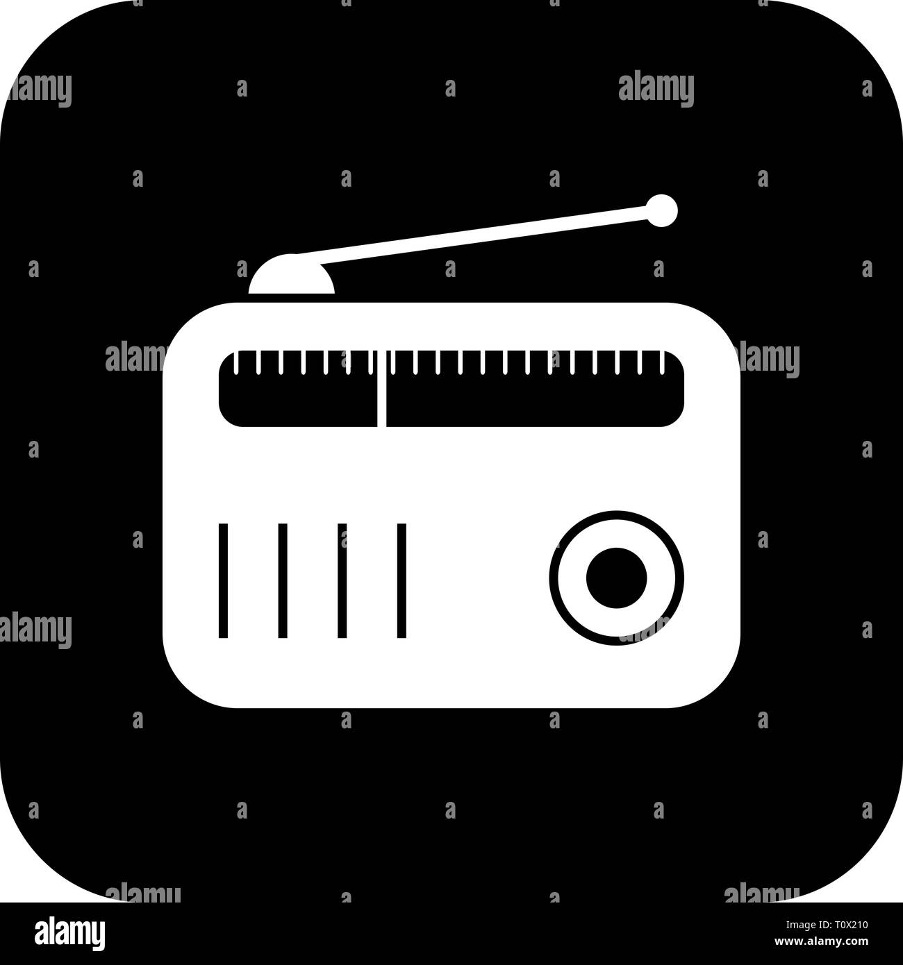 Illustration Radio Icon Stock Photo - Alamy