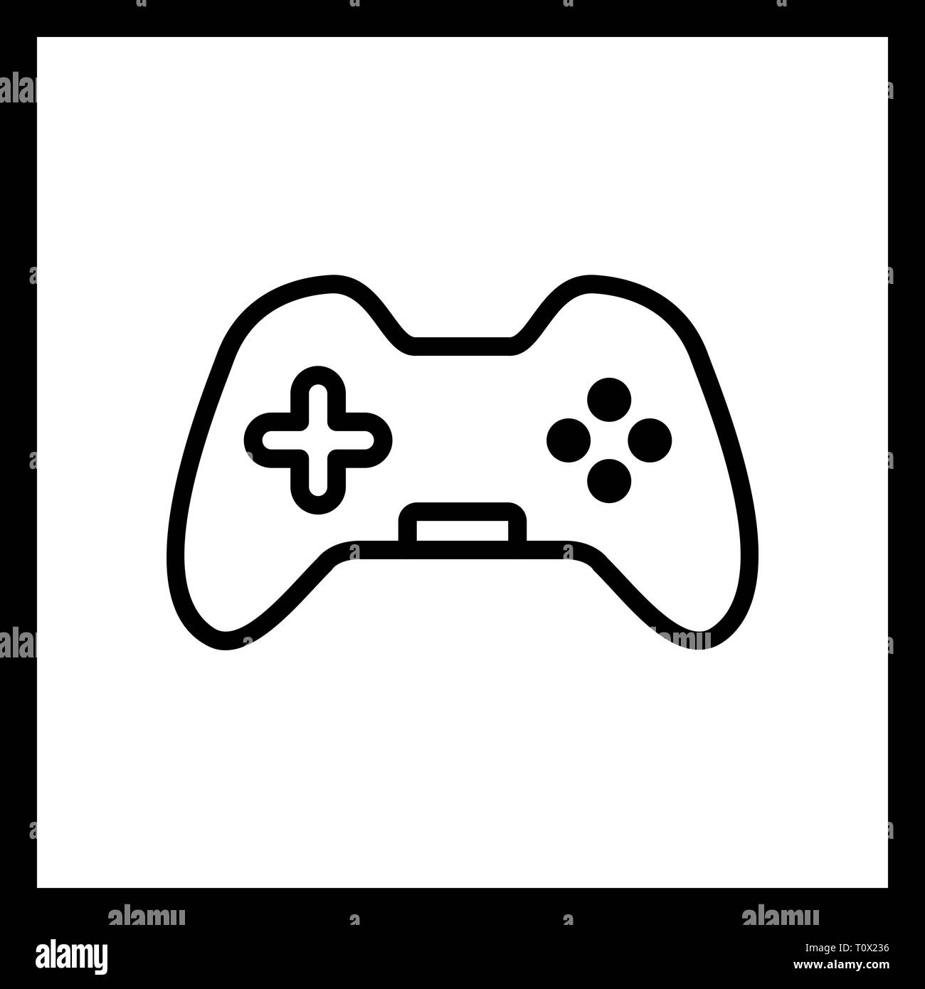 Illustration Control Pad Icon Stock Photo - Alamy