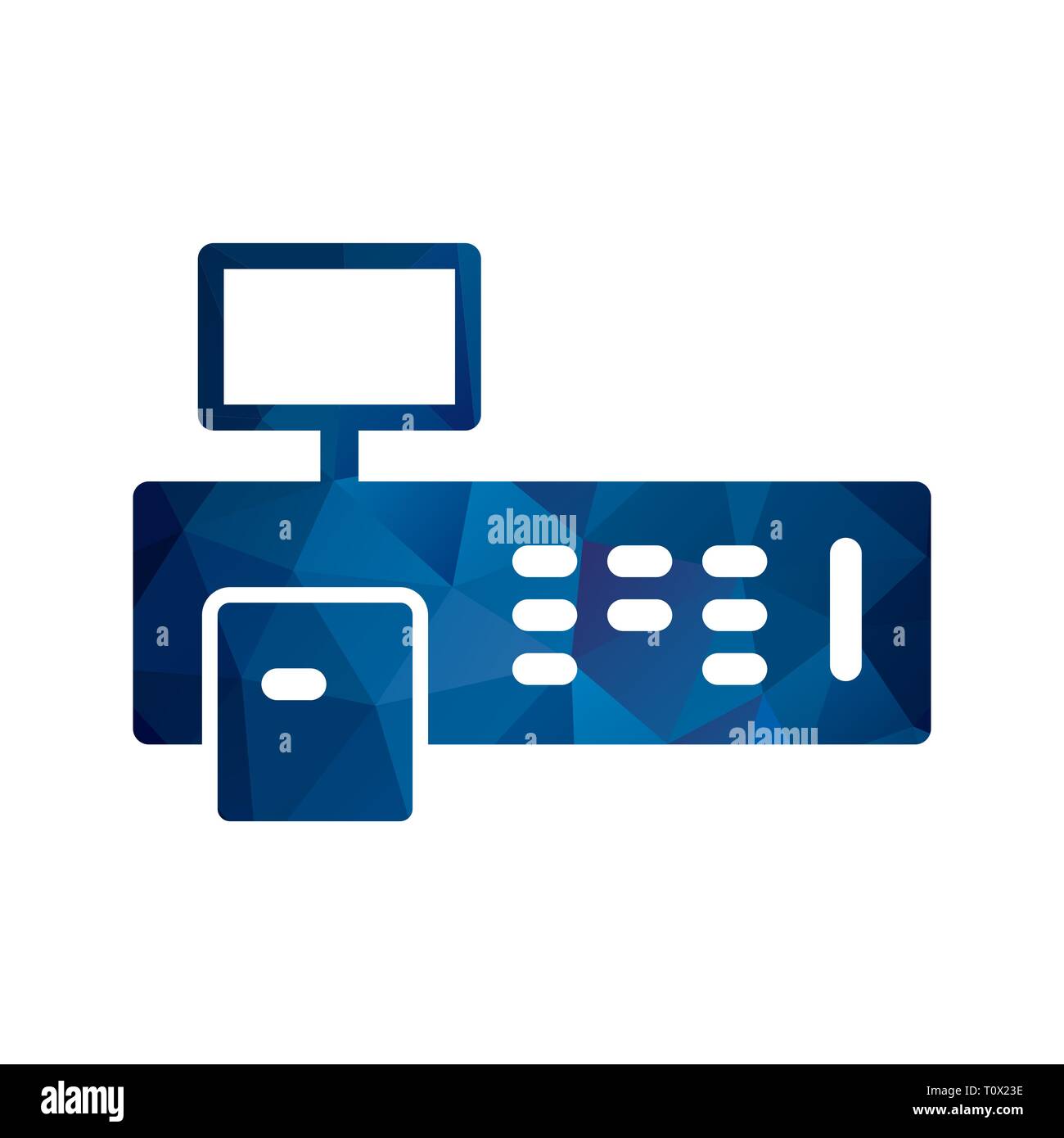 Illustration Billing Machine Icon Stock Photo - Alamy