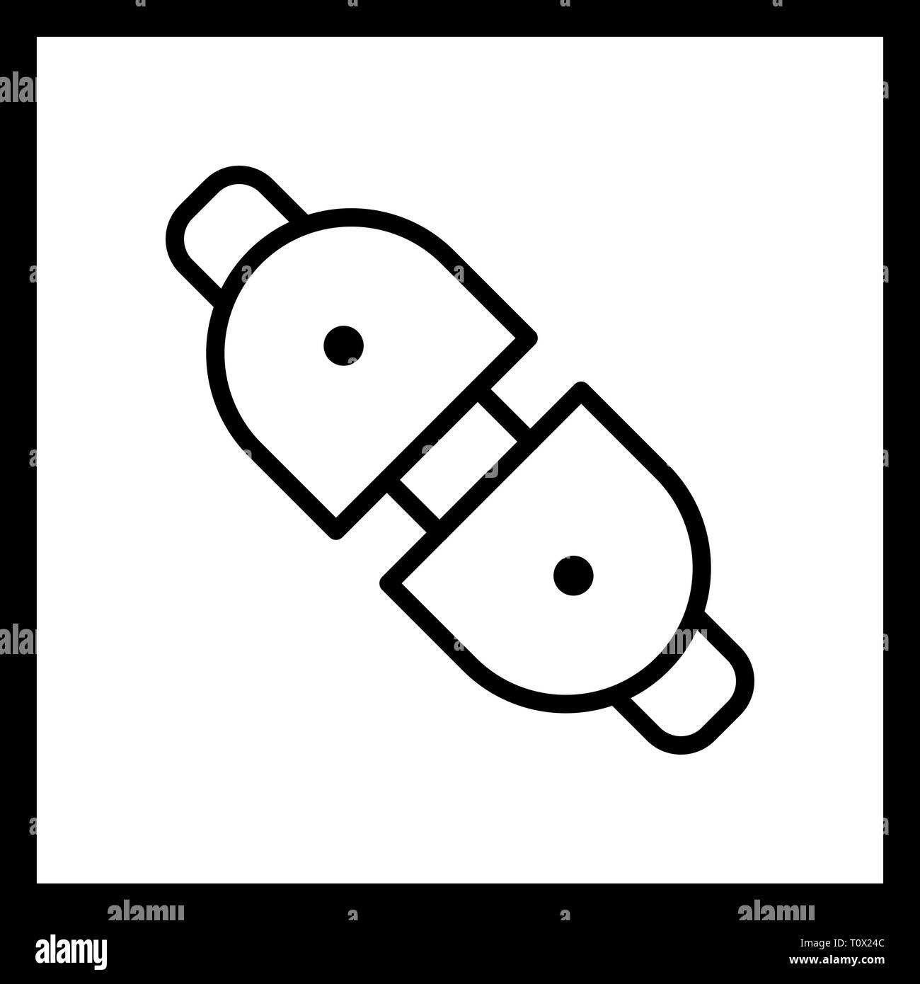 Illustration Plug Connector Icon Stock Photo - Alamy