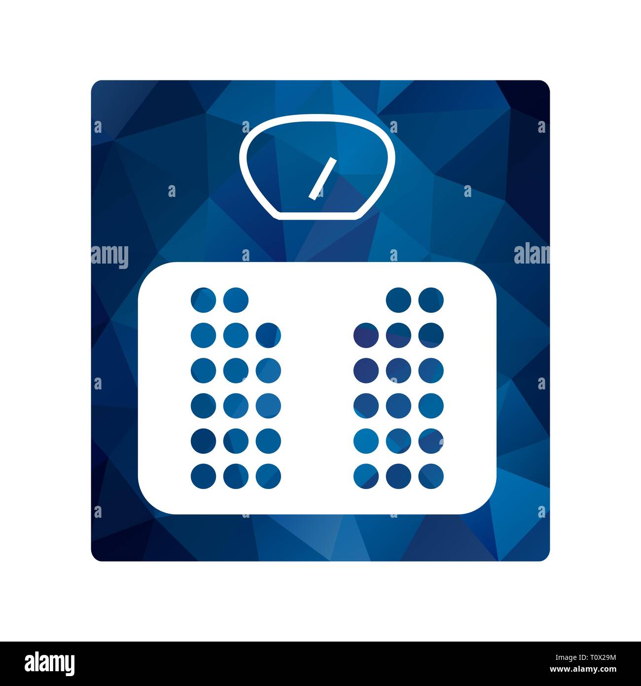 Illustration Weight Machine Icon Stock Photo - Alamy