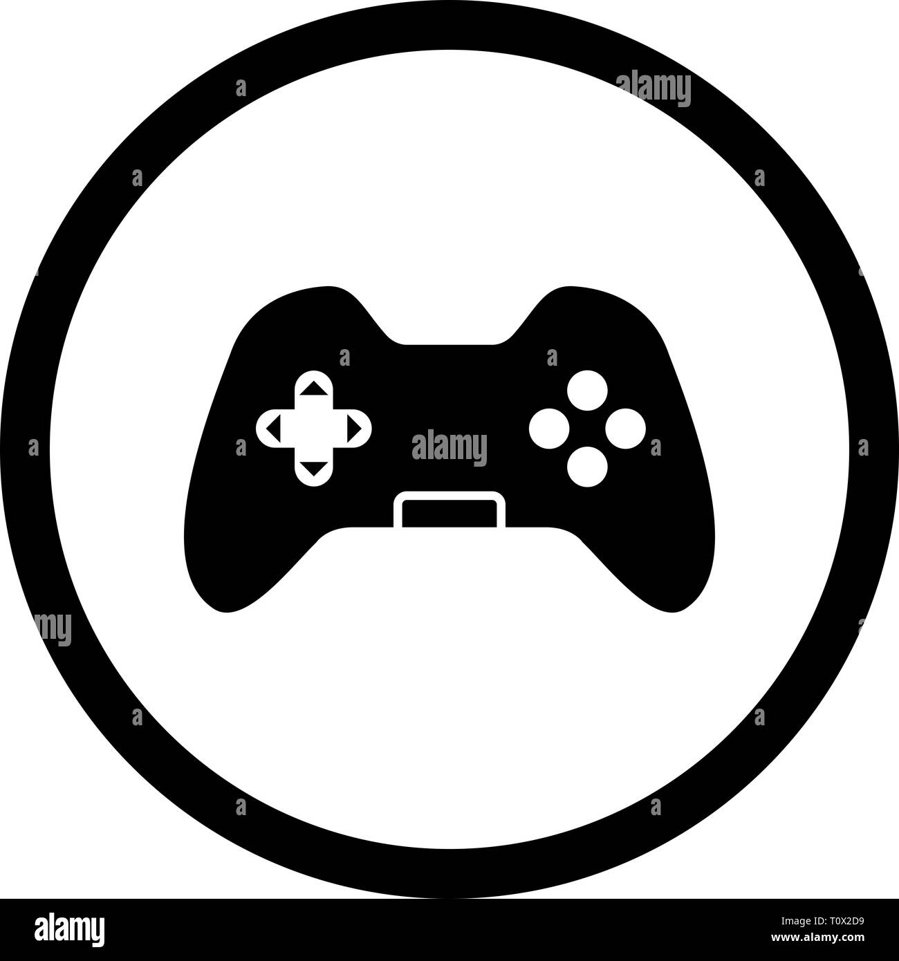 Illustration Control Pad Icon Stock Photo - Alamy