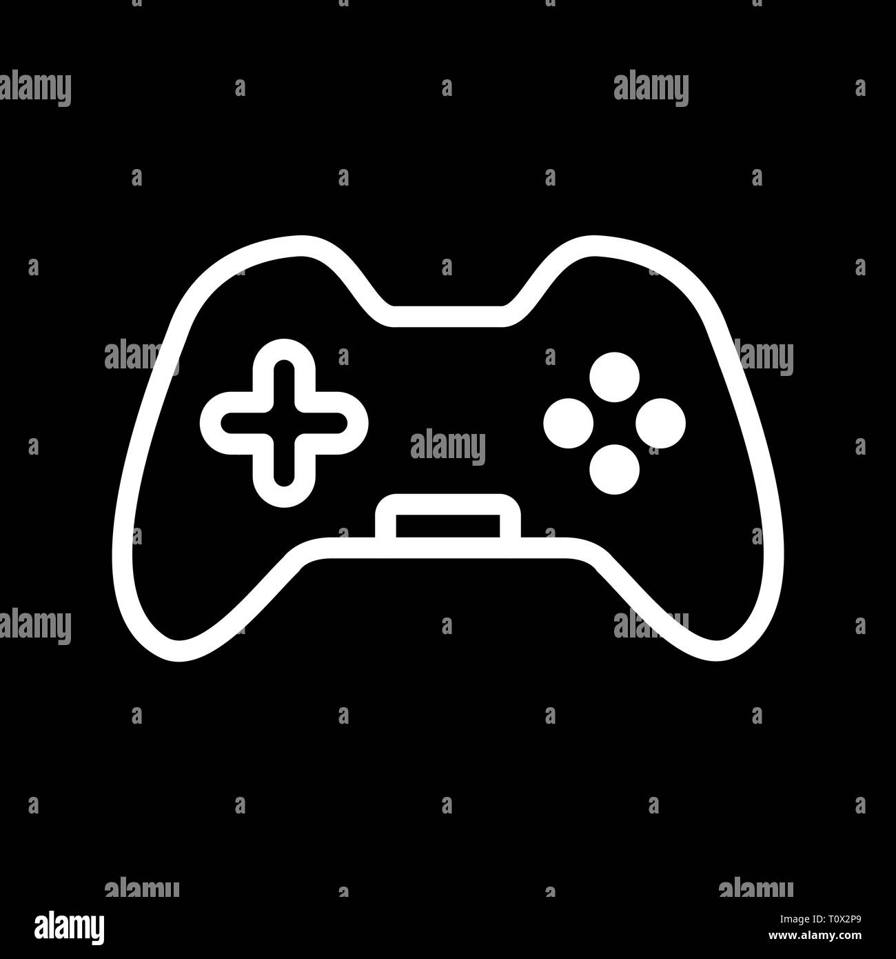 Illustration Control Pad Icon Stock Photo - Alamy