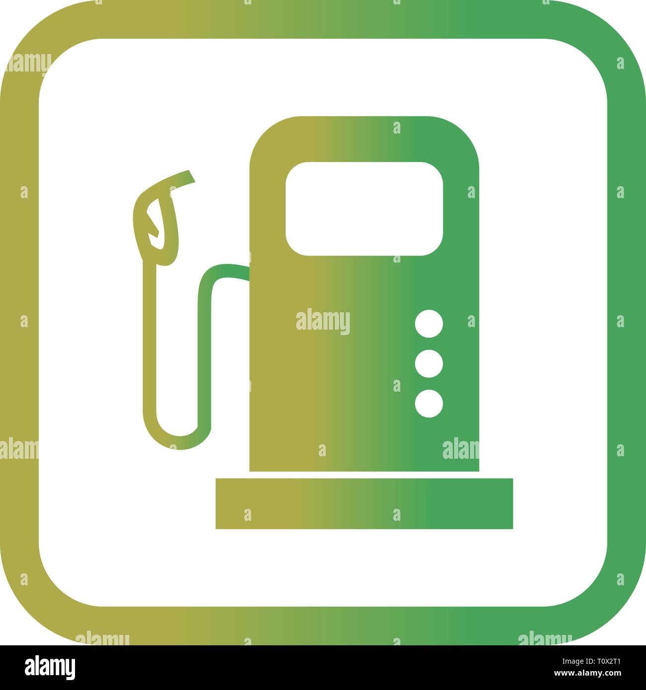 Illustration Fuel Station Icon Stock Photo - Alamy
