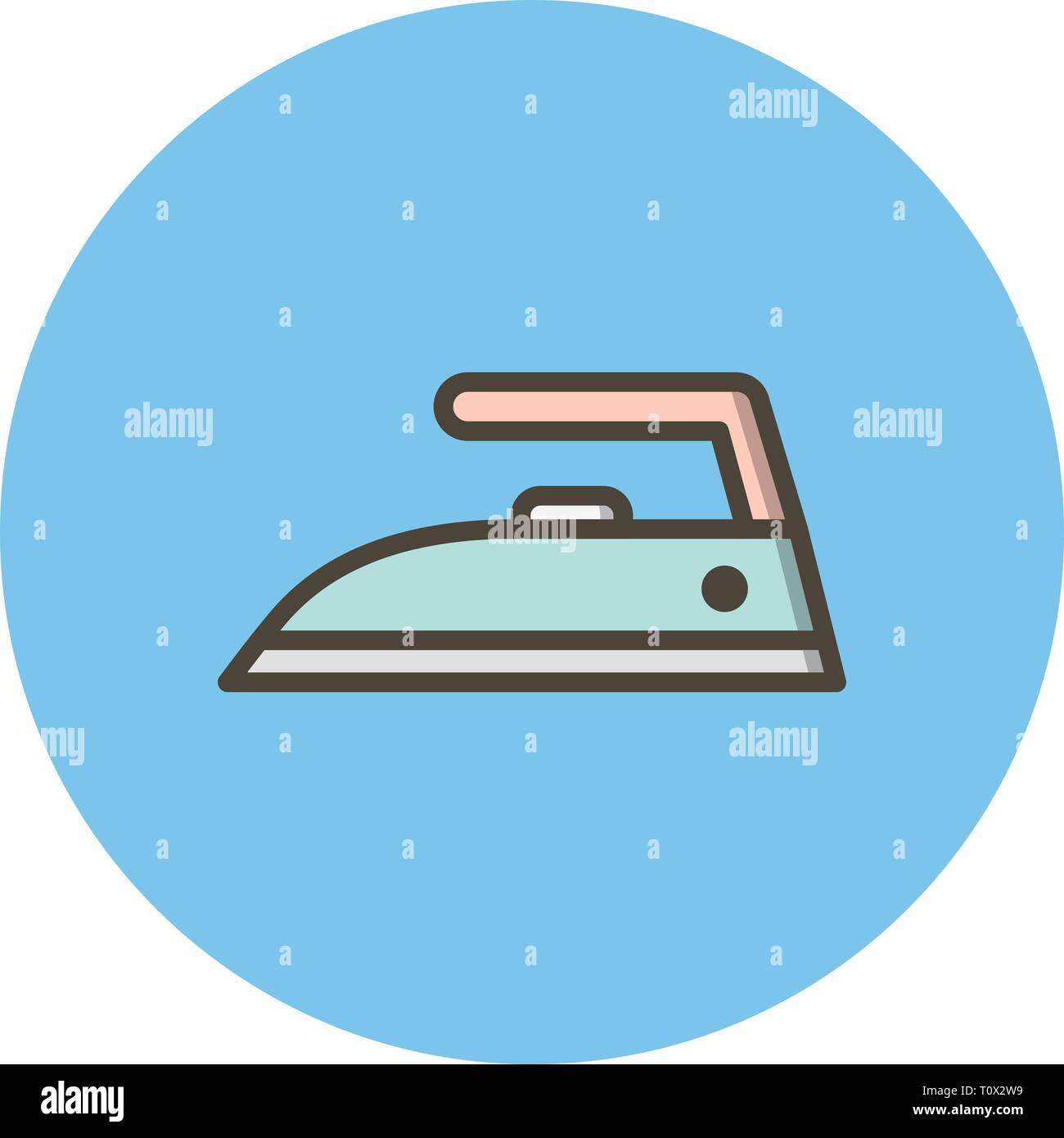 Illustration Iron Icon Stock Photo - Alamy