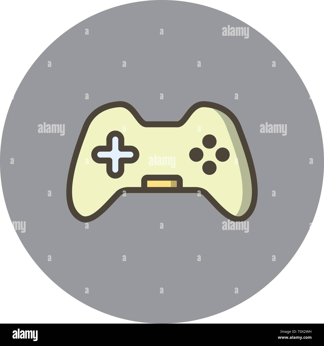 Illustration Control Pad Icon Stock Photo - Alamy