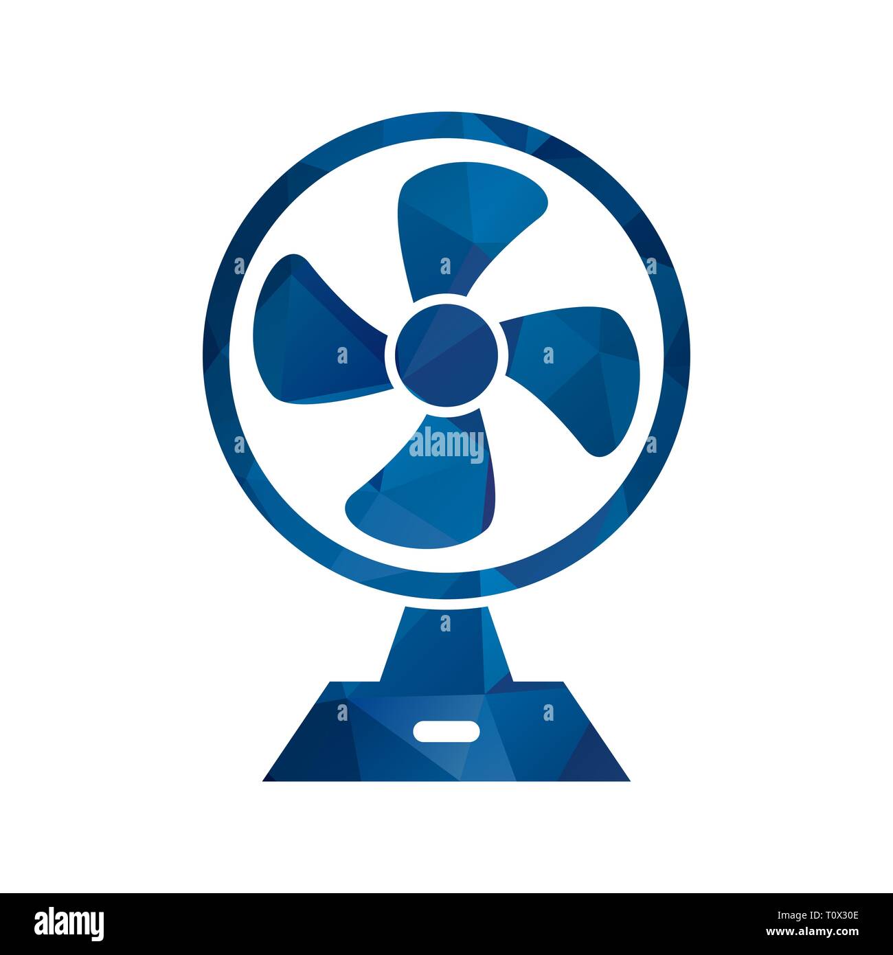 Illustration Charging Fan Icon Stock Photo - Alamy