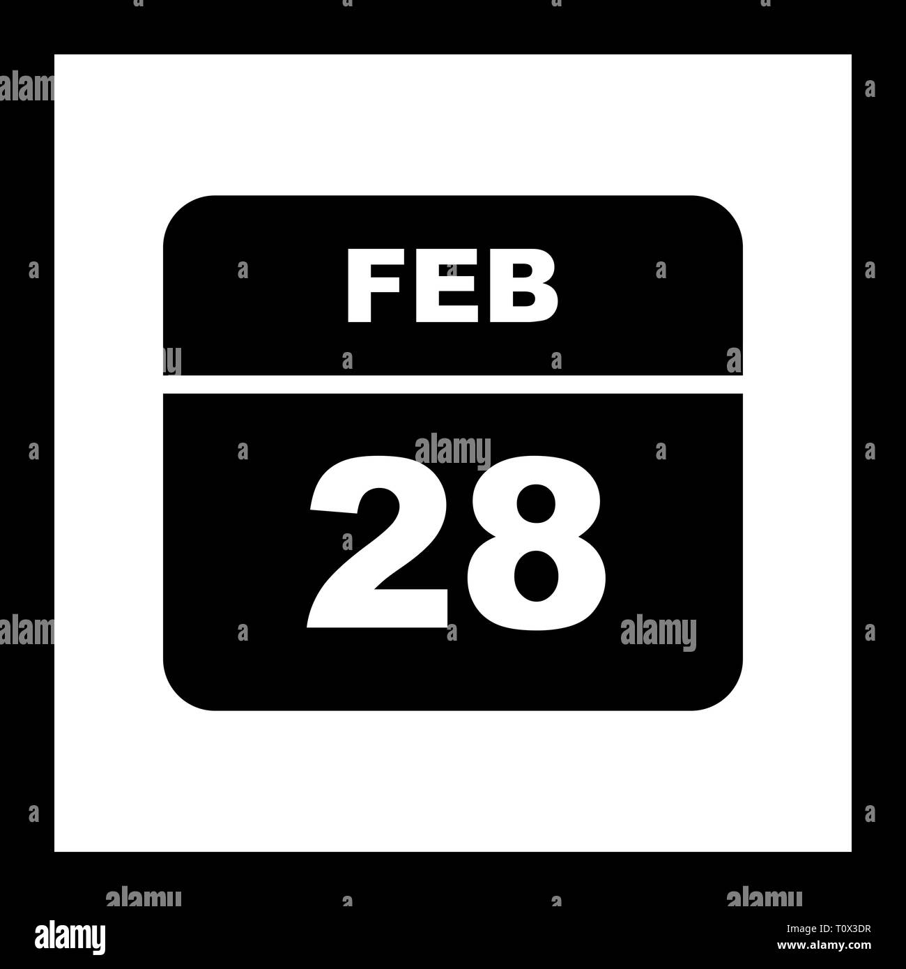 03 february icon hi-res stock photography and images - Alamy