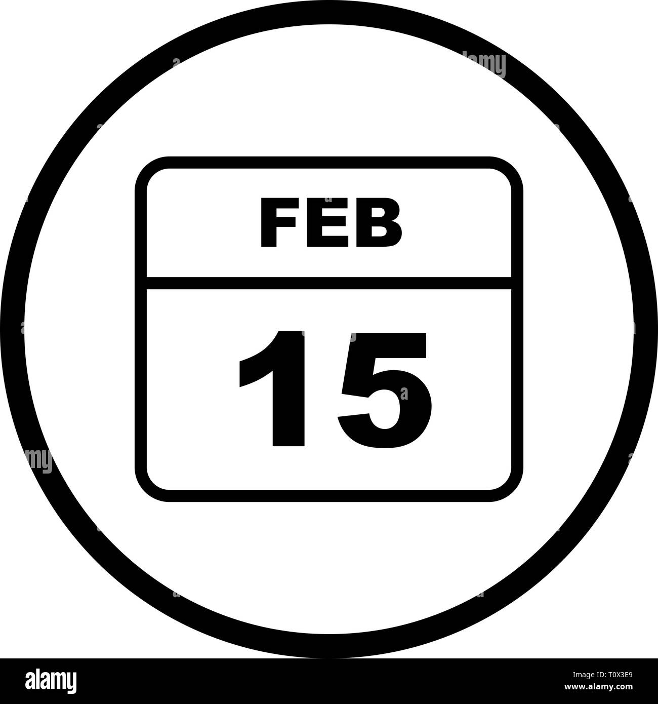 03 february icon hi-res stock photography and images - Alamy