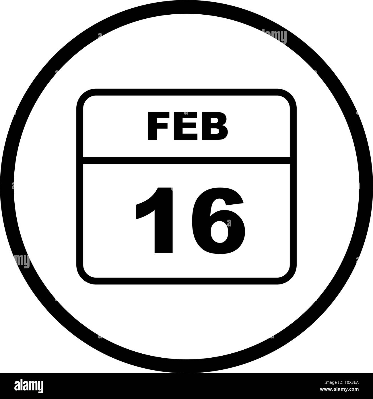 03 february icon hi-res stock photography and images - Alamy