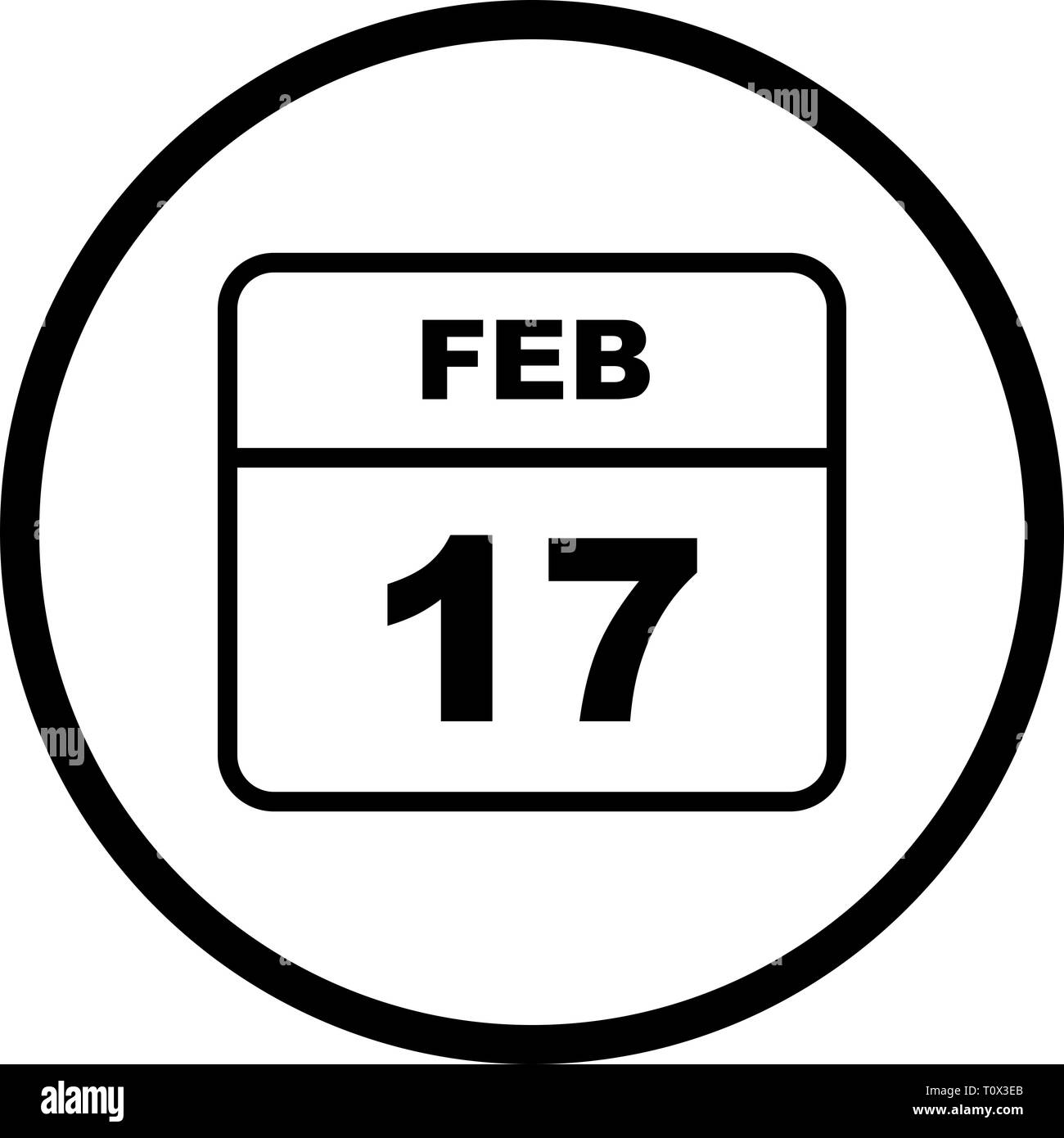 03 february icon hi-res stock photography and images - Alamy