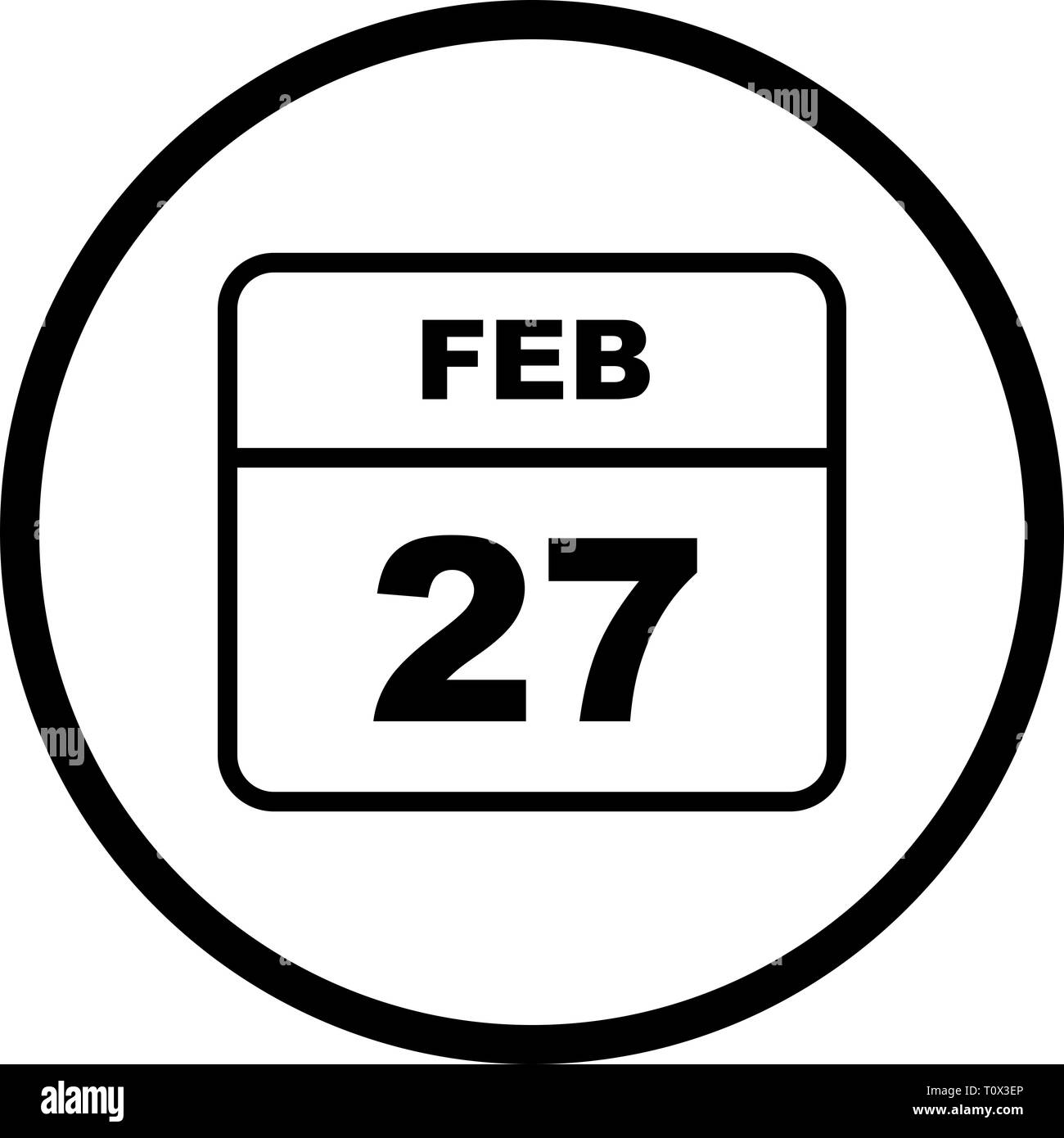 February 27th date on hi-res stock photography and images - Alamy