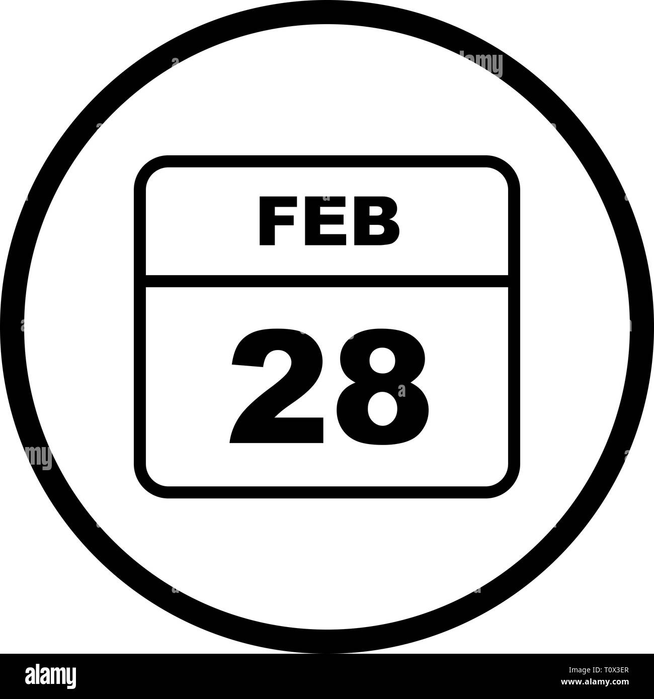 01 february icon hi-res stock photography and images - Alamy