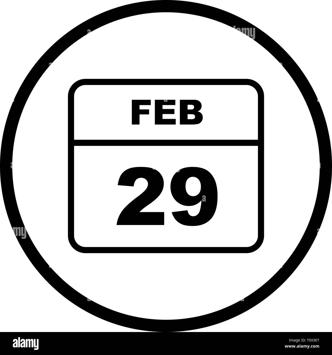 29th february Black and White Stock Photos & Images - Alamy