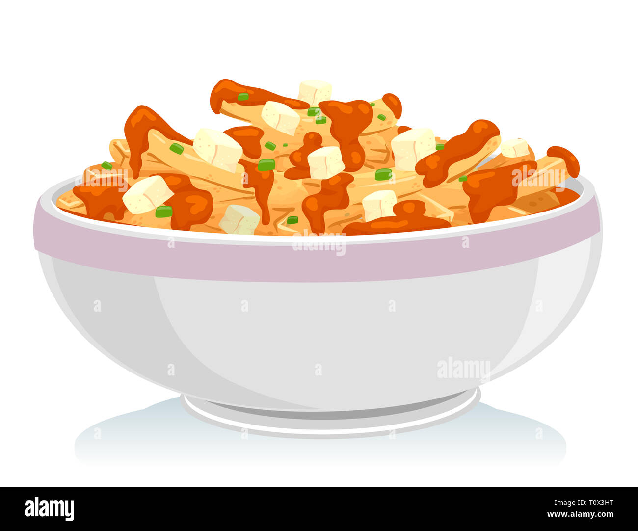 Unhealthy delicious poutine french Cut Out Stock Images & Pictures - Alamy