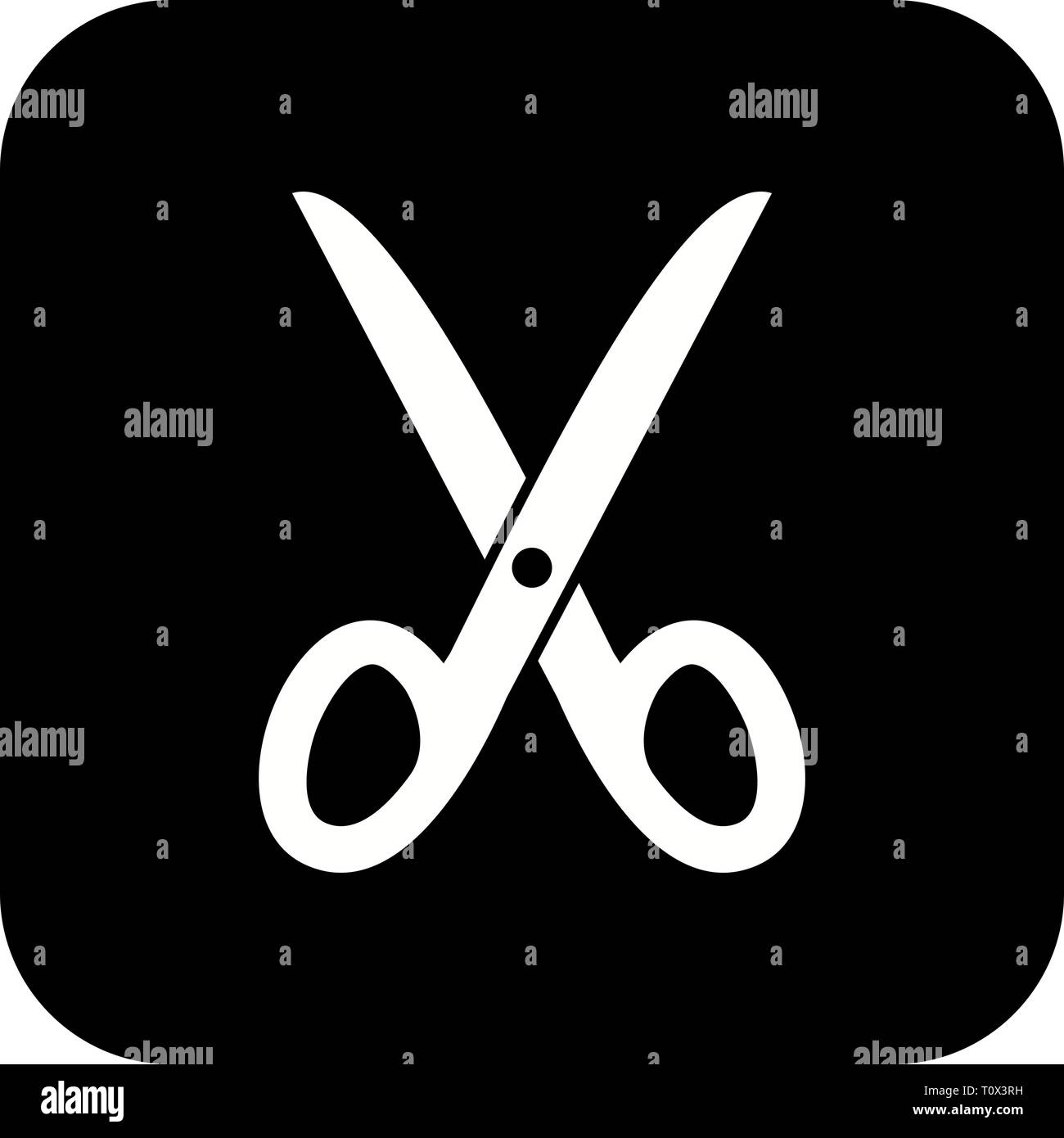 Illustration Scissors Icon Stock Photo - Alamy