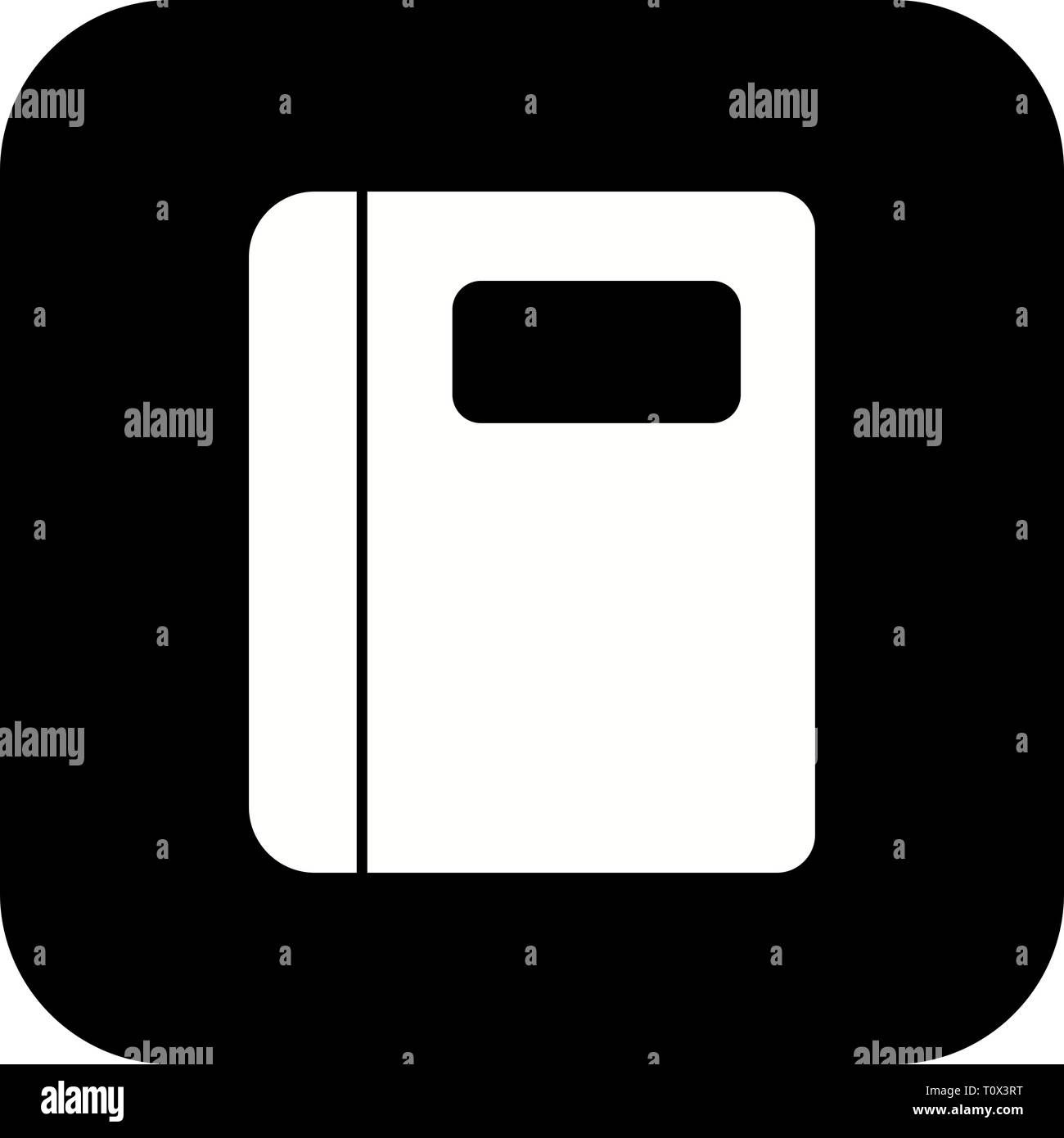 Illustration Notebook Icon Stock Photo - Alamy