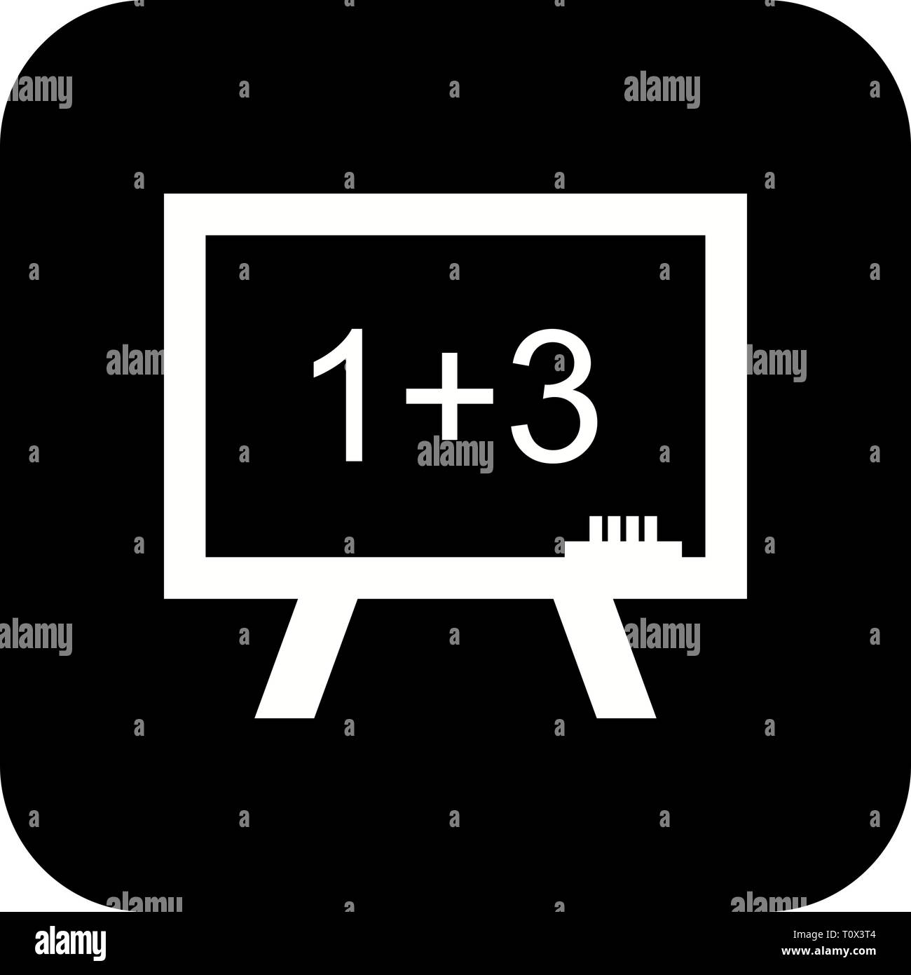 Illustration Mathematics Icon Stock Photo - Alamy