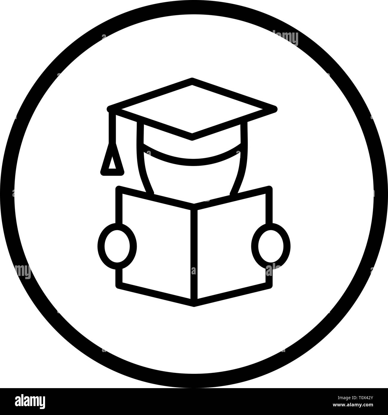 Illustration Reading Icon Stock Photo - Alamy